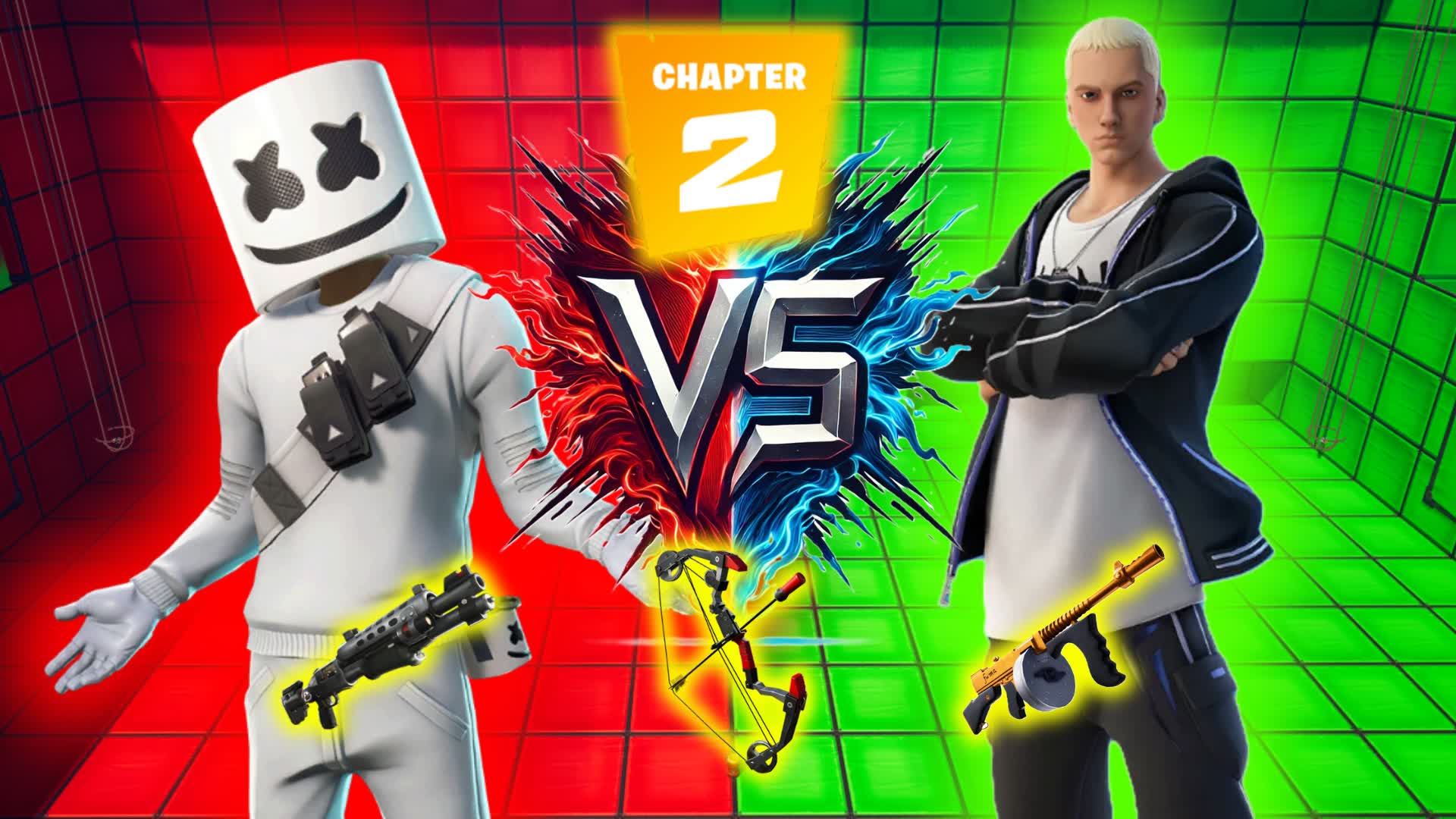 MARSHMELLO VS EMINEM (RED VS BLUE) 🔴🔵 1169-7676-1176 by drac10 ...