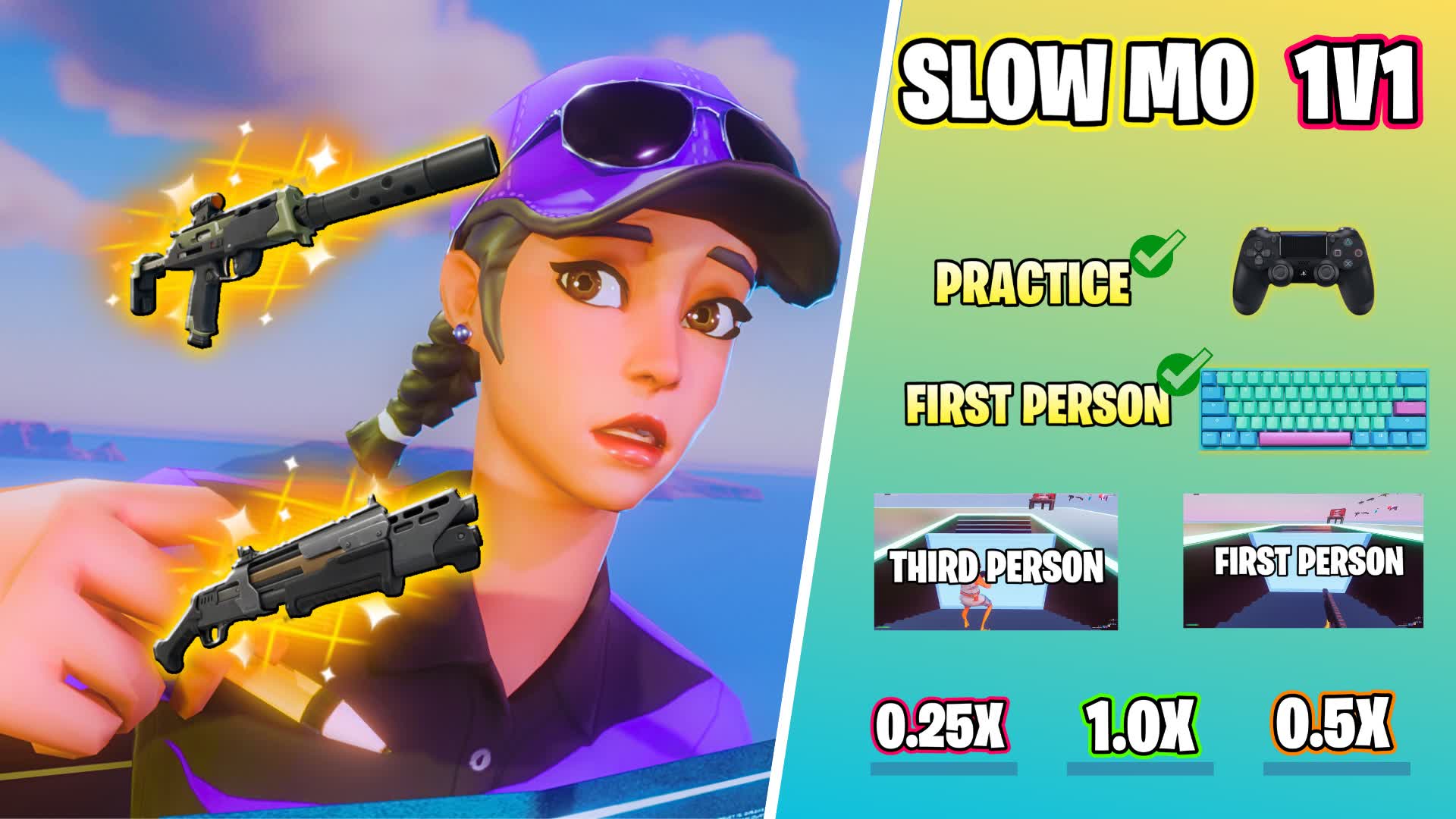 SLOW-MO 1V1 7123-5831-1826 by lil_bert - Fortnite Creative Map Code ...