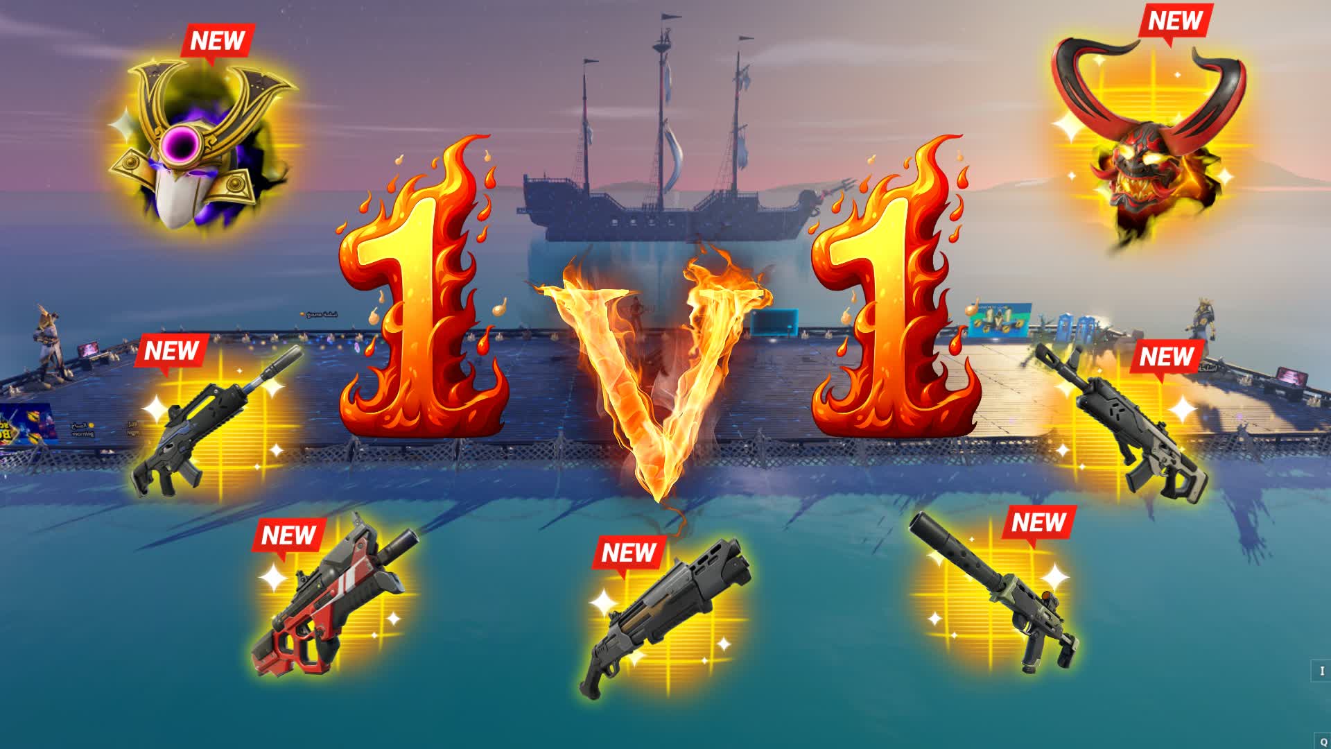 1V1 BUILD FIGHTS 🏴‍☠تحدي القراصنة 0601-3203-8961 by knas - Fortnite Creative Map Code - Fortnite.GG