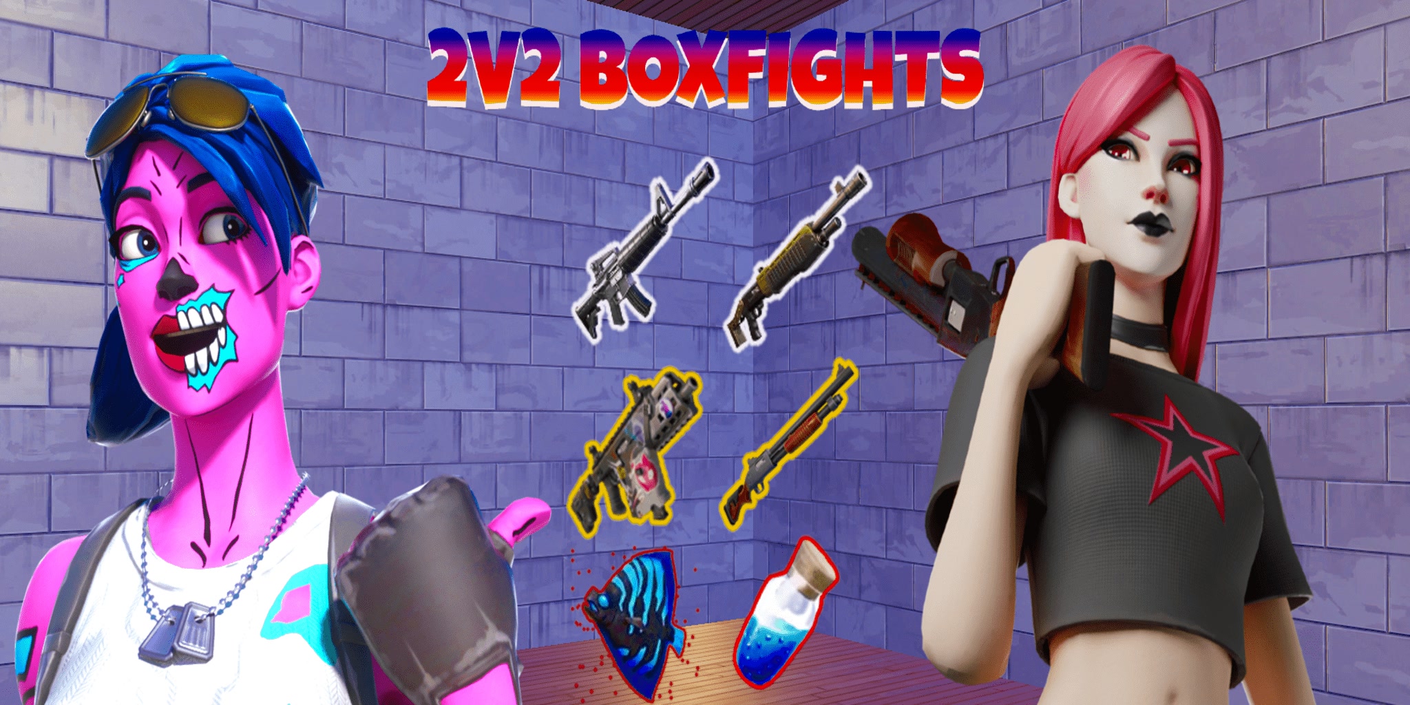 📦2V2 BOXFIGHTS MAP📦 8256-2532-7361 by pinkman1337 - Fortnite Creative ...