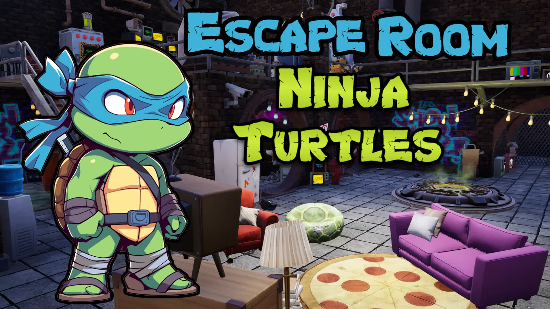Escape Room Ninja Turtles 9773-5350-3244 by oclocks - Fortnite Creative ...