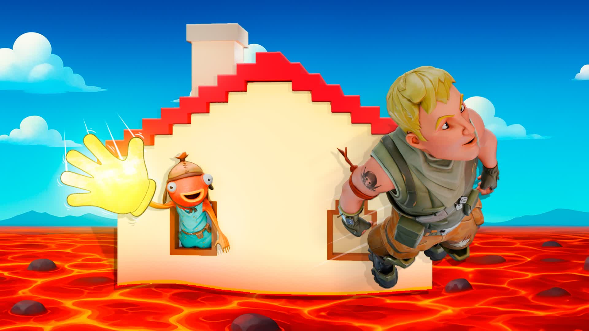 FLOOR IS LAVA 🔥 SLAP FIGHTS 5277-3143-3953 by cheerzescape - Fortnite