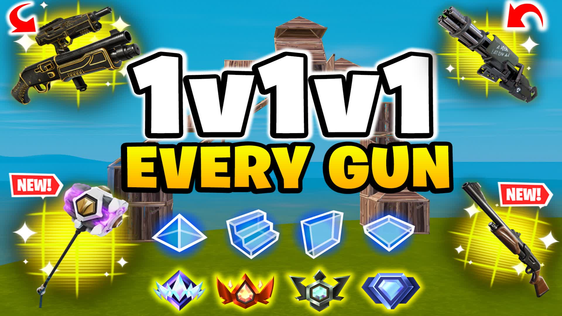 1V1V1V1 EVERY GUN FFA REZON 1VS1VS1 1v2 6101-8477-7130 par pro.games - Fortnite