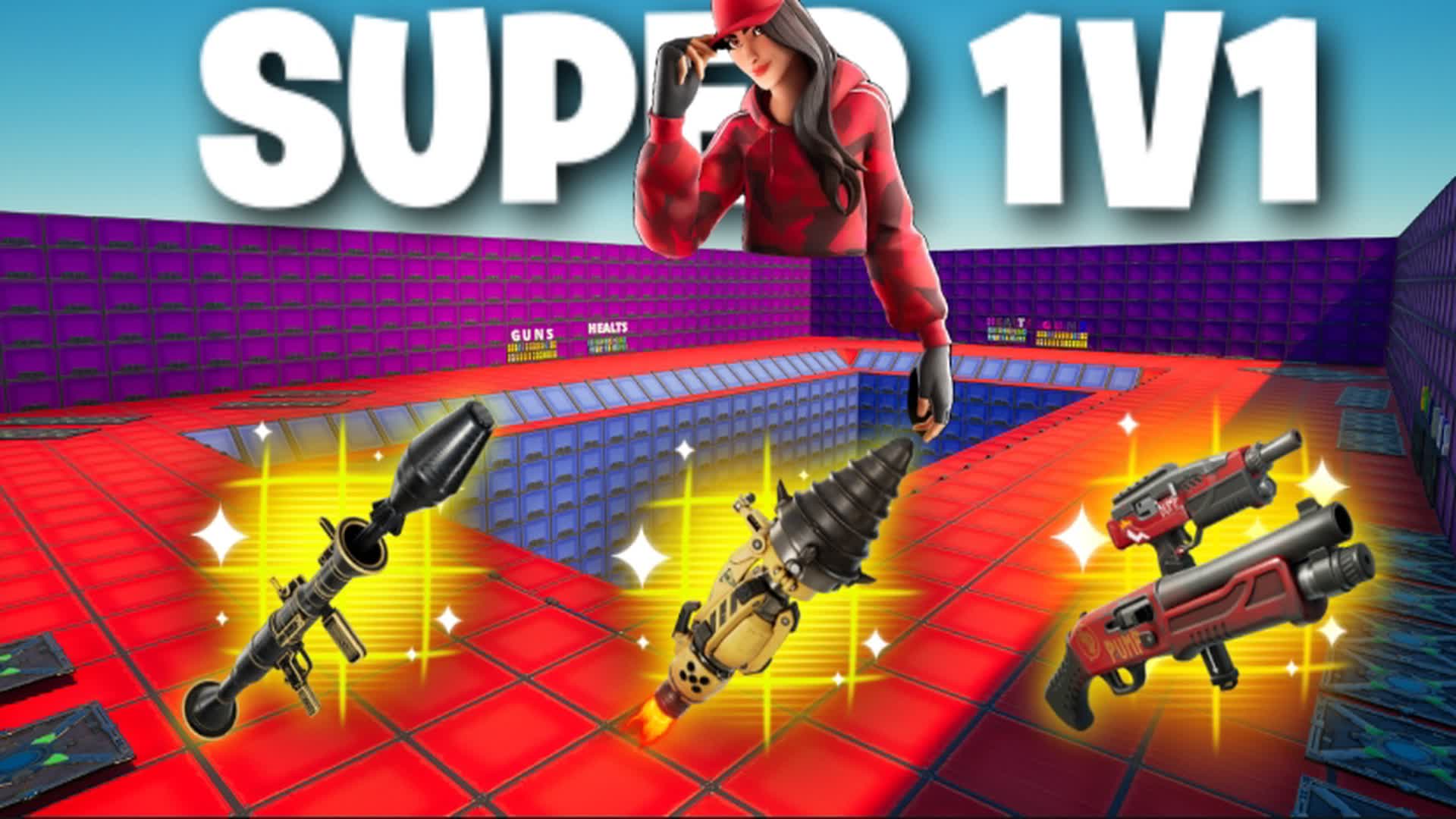 SUPER 1V1 ALL GUNS FREE FOR ALL 8699-0663-5487 by oshe - Fortnite Creative Map Code - Fortnite.GG