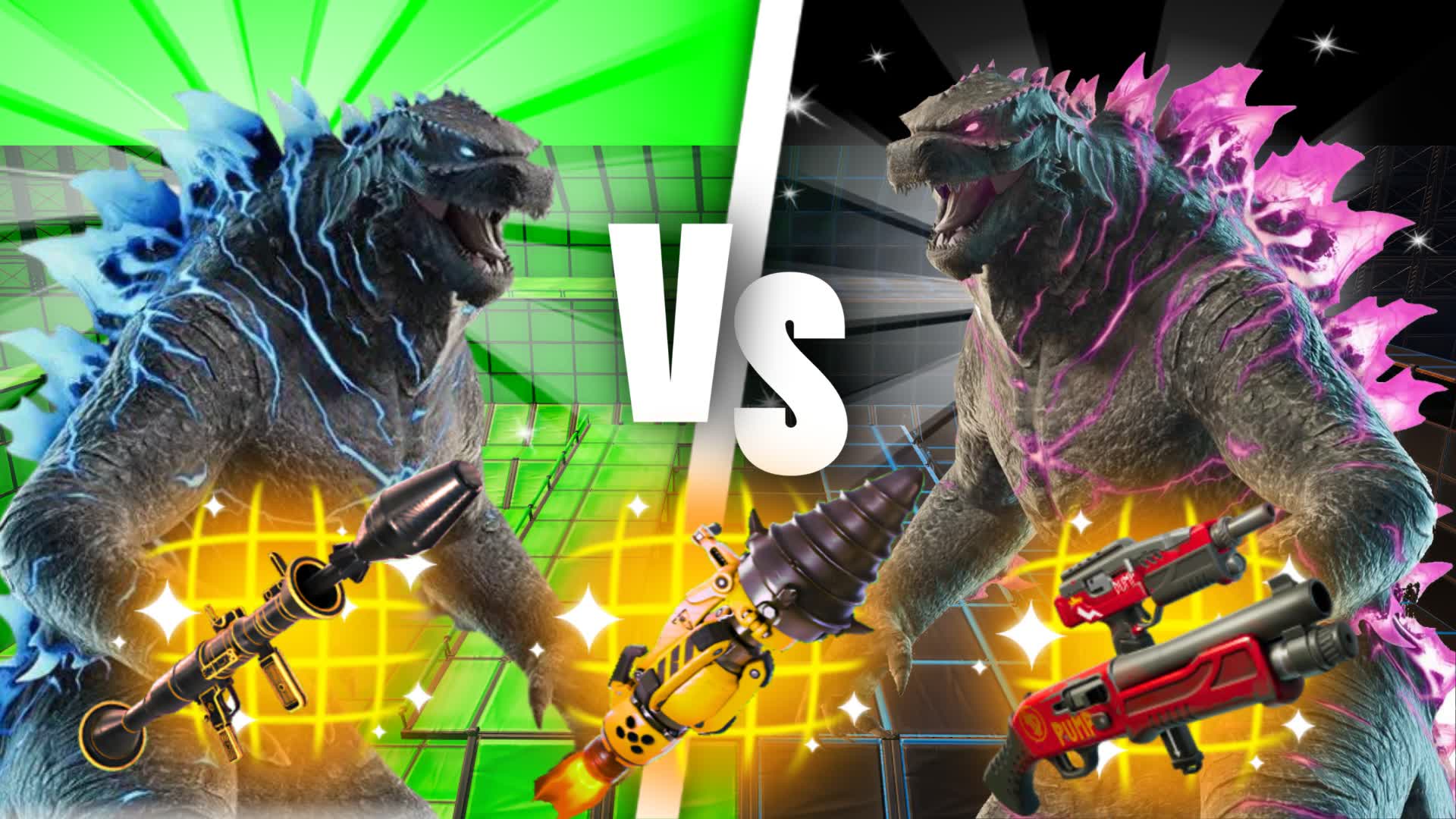 ⚫SUPER GODZILLA🟢🟢Green VS Black⚫ 9059-4577-0072 by farma - Fortnite ...