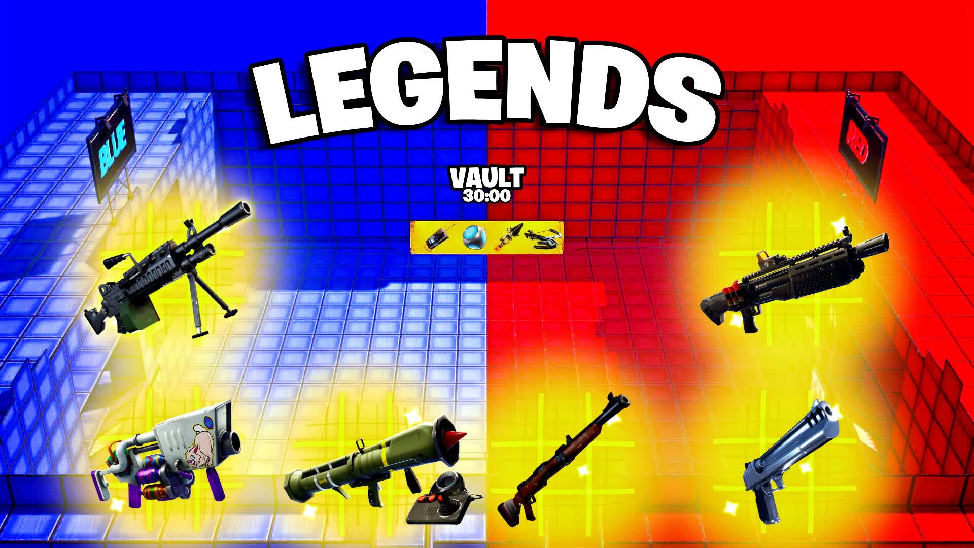 🔴LEGENDS RED VS BLUE🔵 *NEW OG WEAPONS* 8121-9149-0606 by gabyx ...