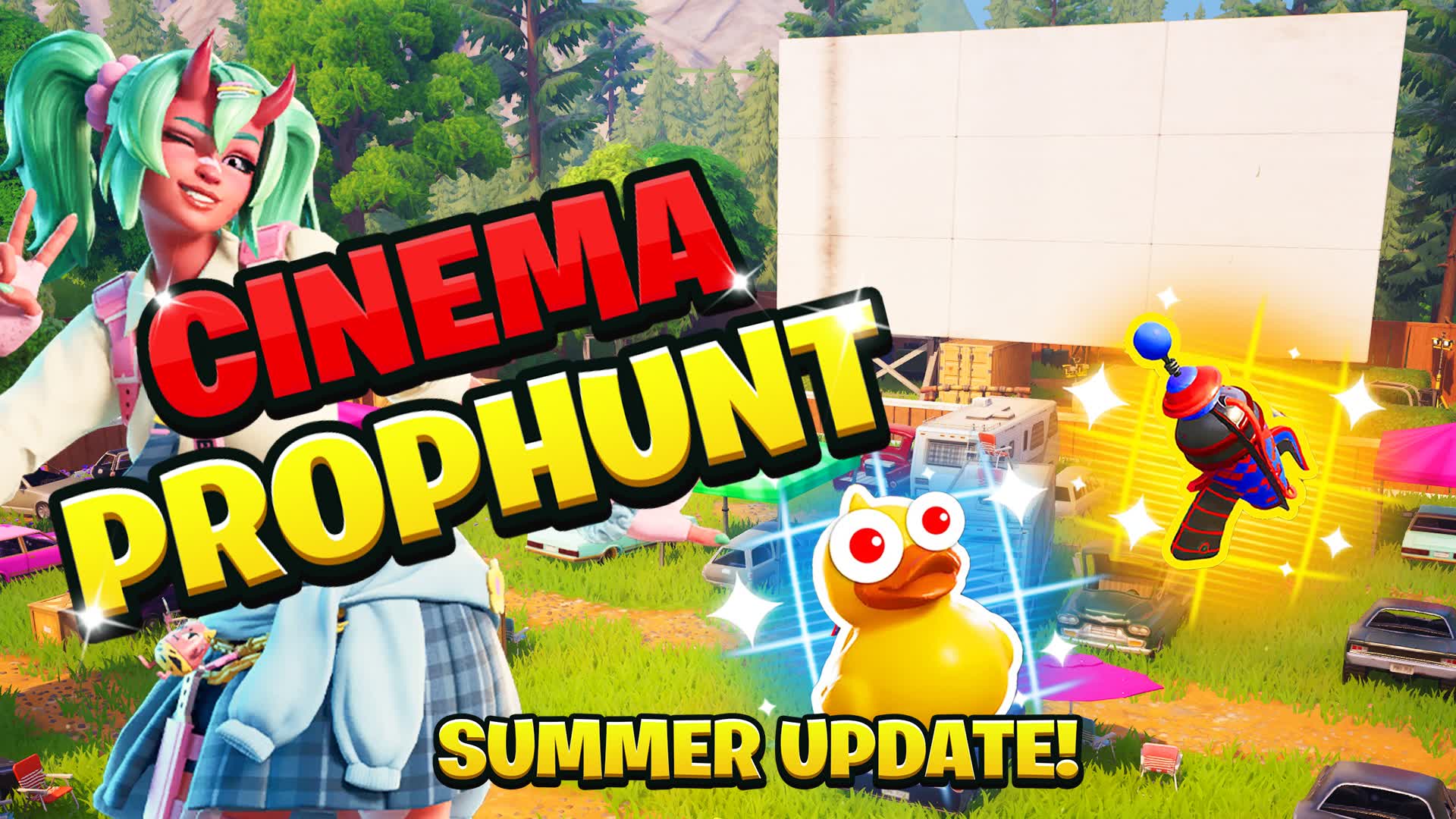 🎥 CINEMA OPEN PROP HUNT 1722-2090-2104 by rabbitcreative - Fortnite