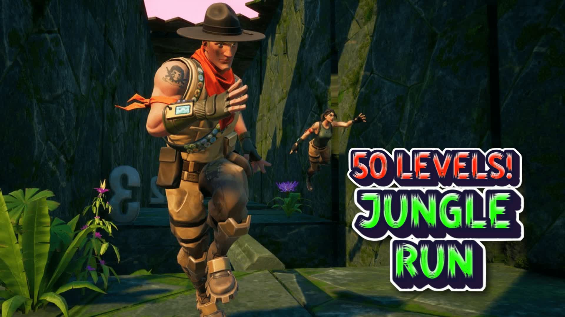 50 Level Jungle Run!🌴 7400-6332-4666 by froog - Fortnite Creative Map ...
