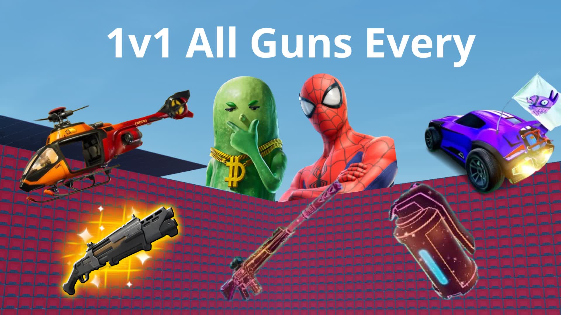1v1 All Guns Every 7781 3216 4633 By Mpgames Fortnite Creative Map