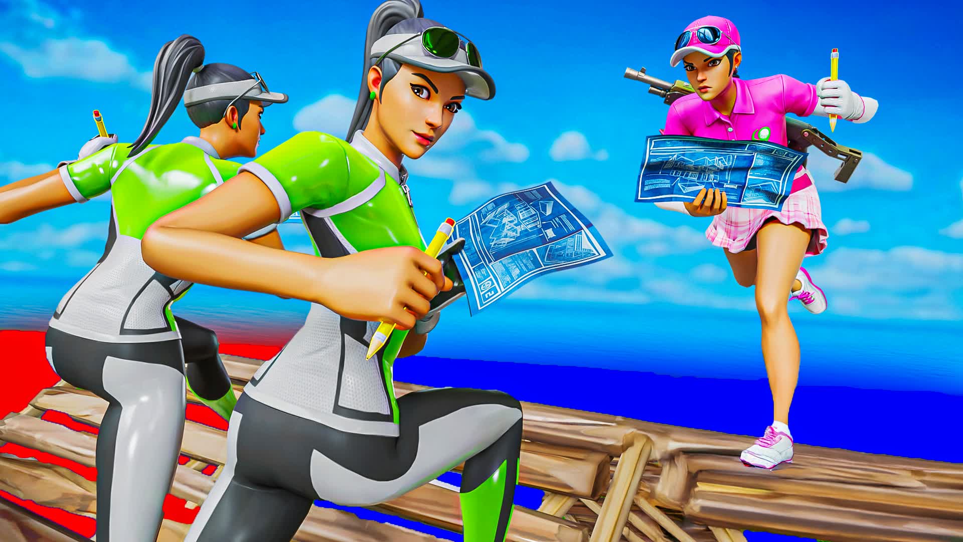 1v1 Build Fight - 赤対青 2632-2599-7172 by funer - Fortnite Creative Map ...