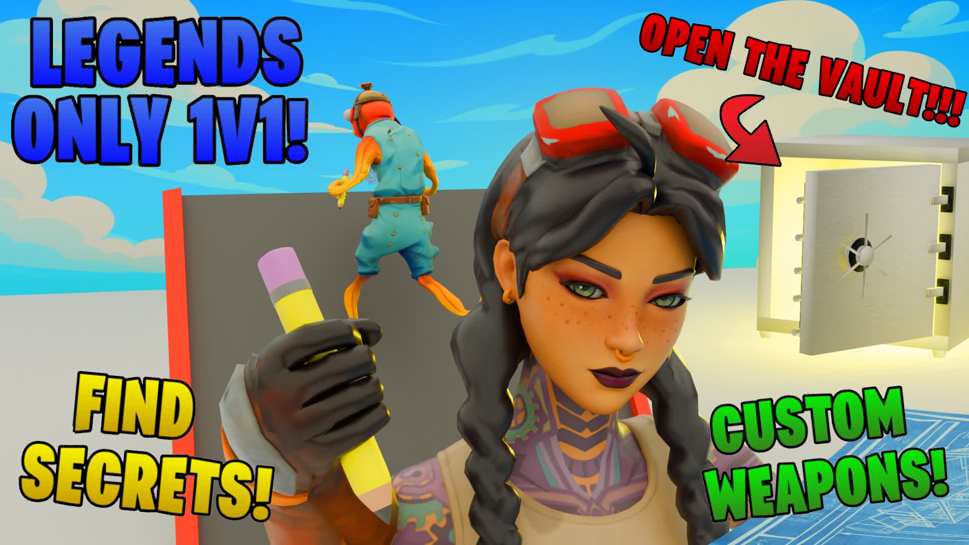 Legends Only 1v1 🔥 Secret Rewards 👁️ 4817-5793-3167 by raccoonbruh ...