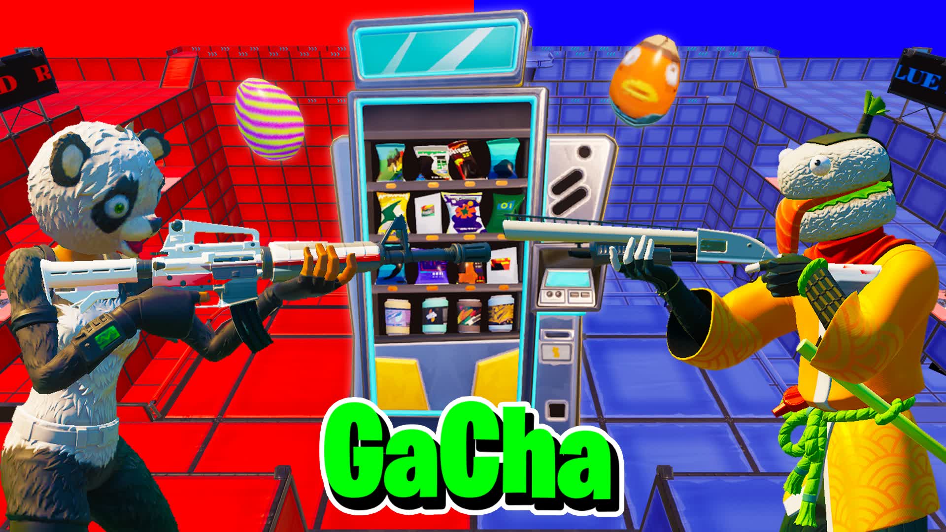 GACHA RED VS BLUE -ガチャ 赤VS青- 1881-8599-6479 by canggu - Fortnite ...
