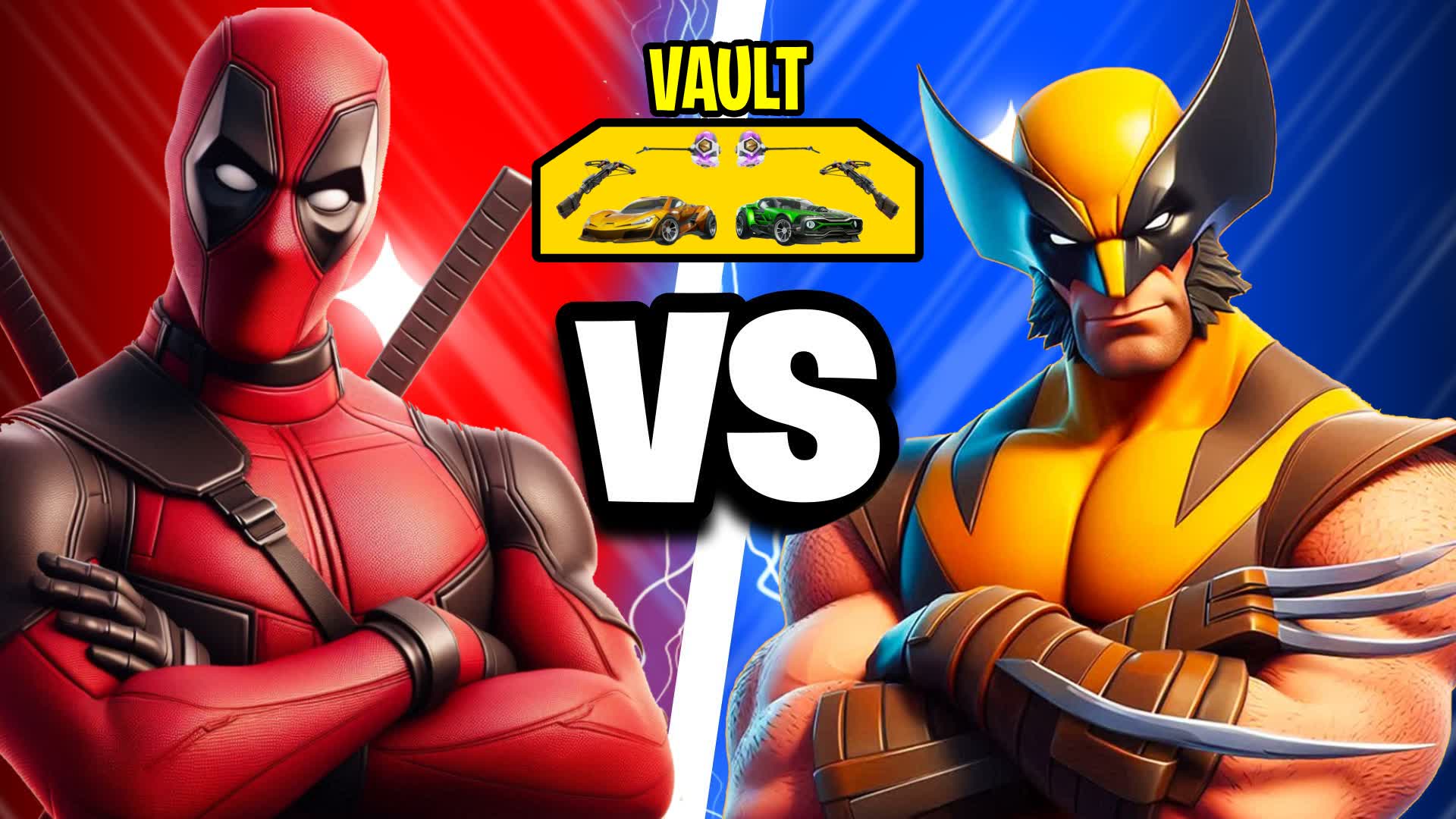 MEGA DEADPOOL VS WOLVERINE 🔴🔵 1821-8199-5225 by lilreem - Fortnite ...