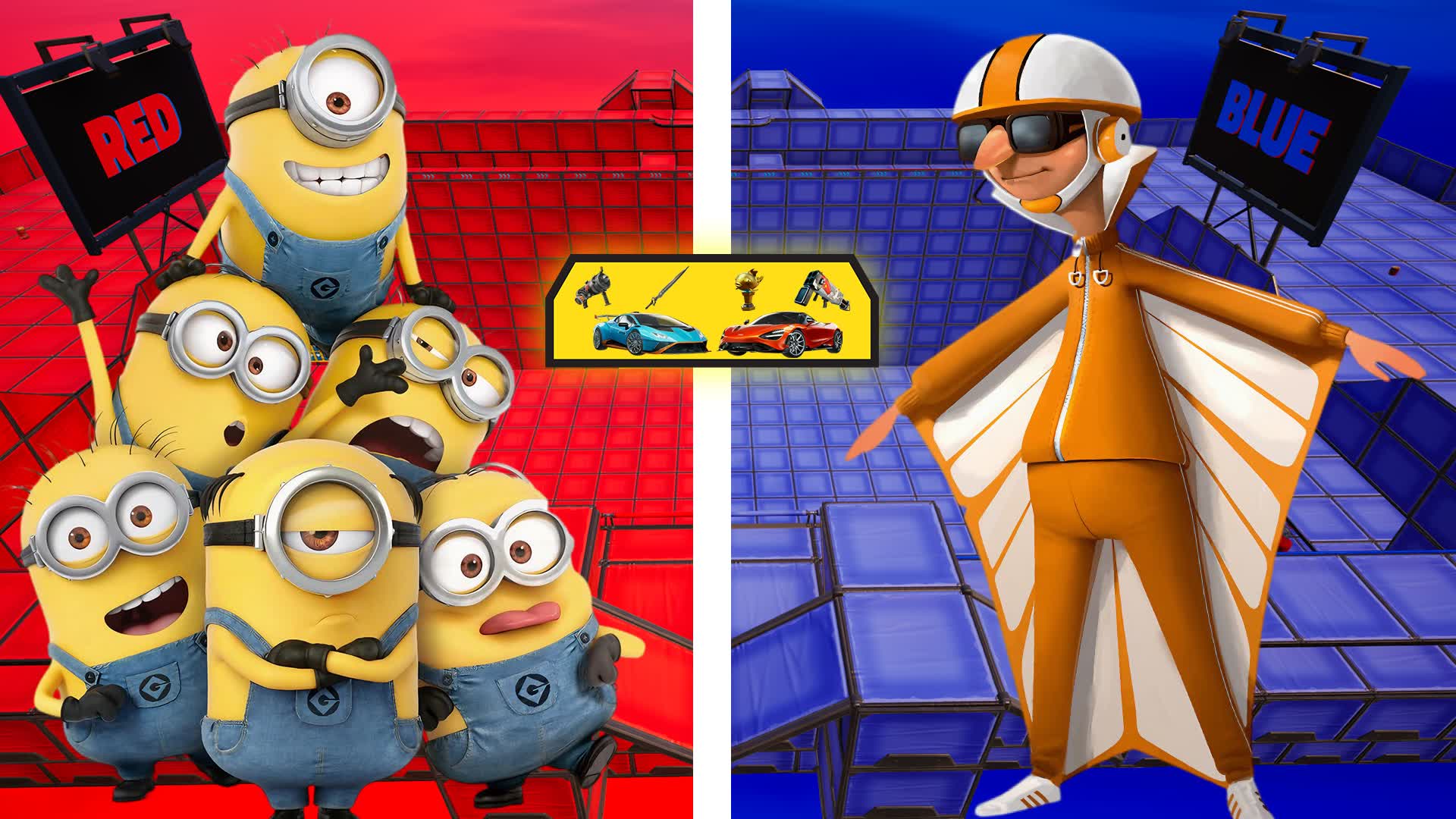 MINIONS VS VECTOR 🔴🔵 0186-4985-9275 by jaidy05 - Fortnite
