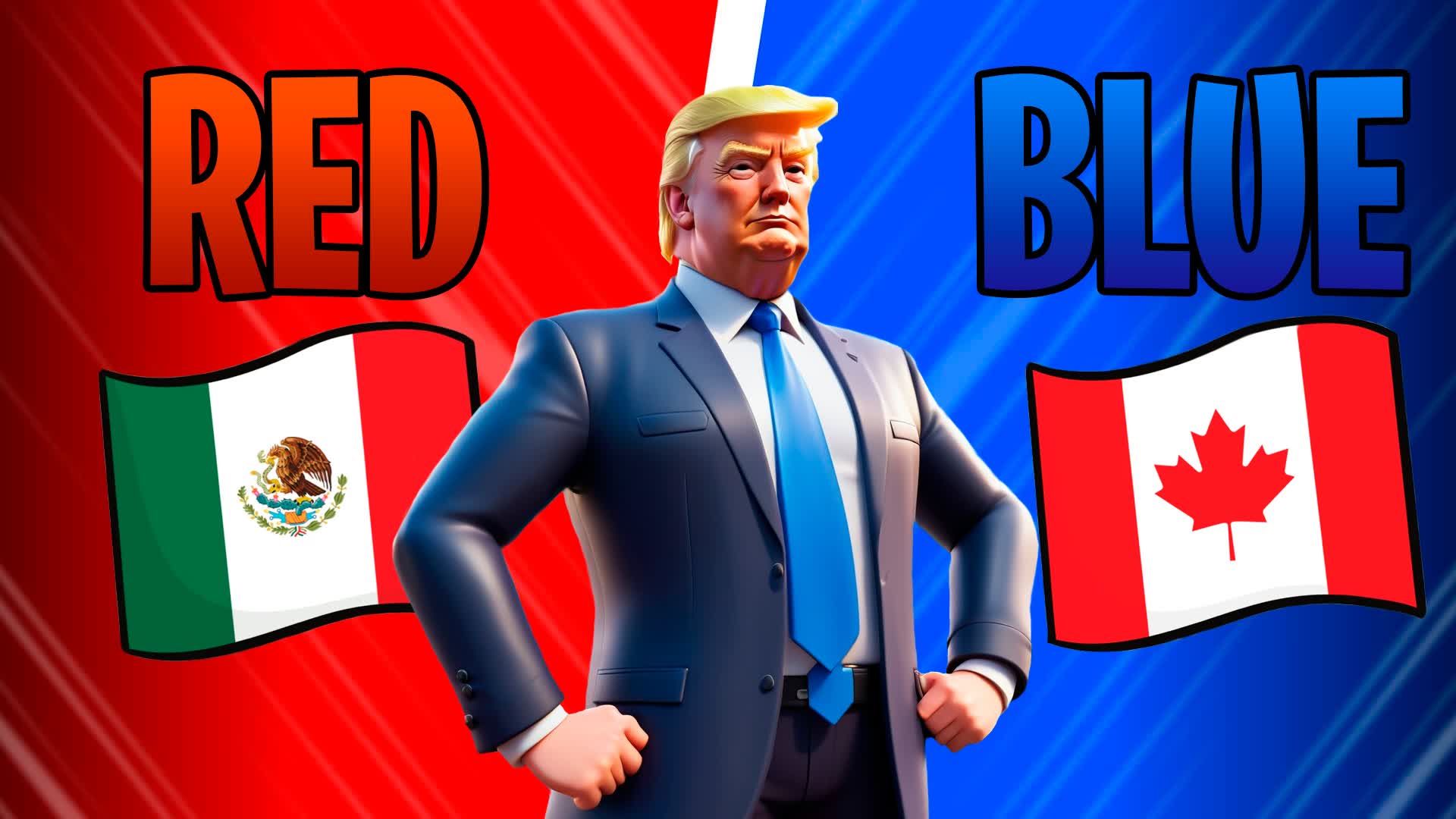 Donald Pump-INSANE RED VS BLUE HERO 🔴🔵 1723-8797-5408 by fang979 - Fortnite