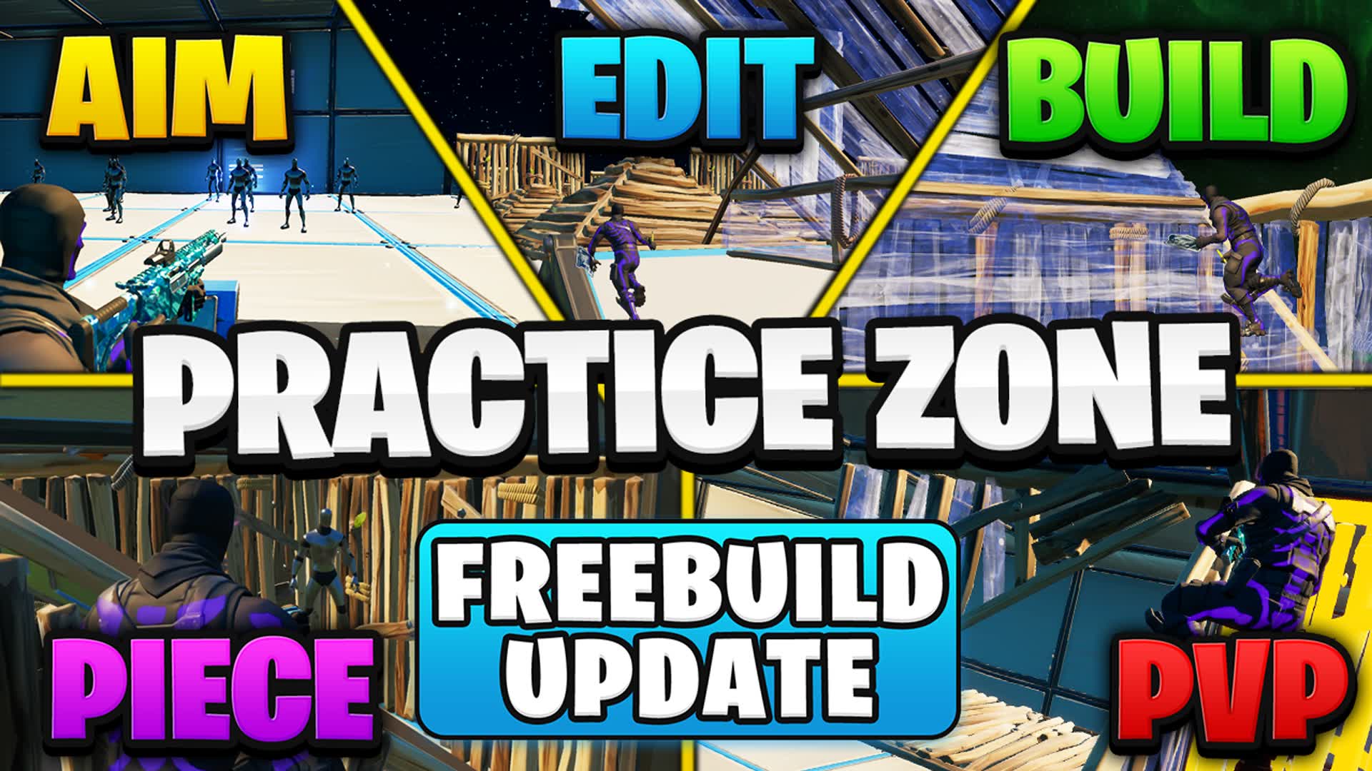 PRACTICE ZONE 📝EDIT 🎯 AIM 🧩 PIECE - 5251-6106-7517 | Fortnite Zone