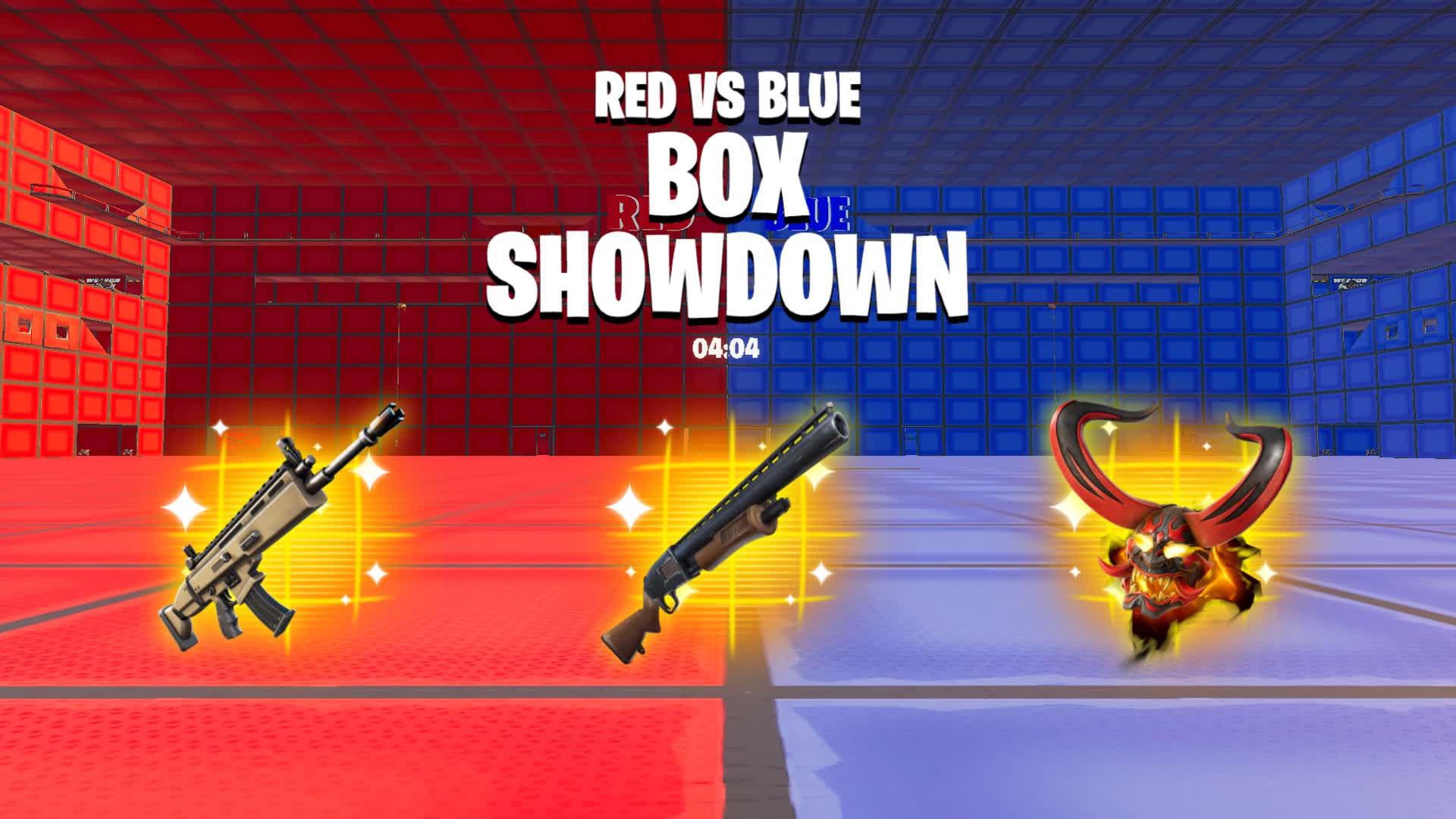 RED VS BLUE (BOX) SHOWDOWN 🔴🔵 7352-9843-2497 by loyalz - Fortnite ...