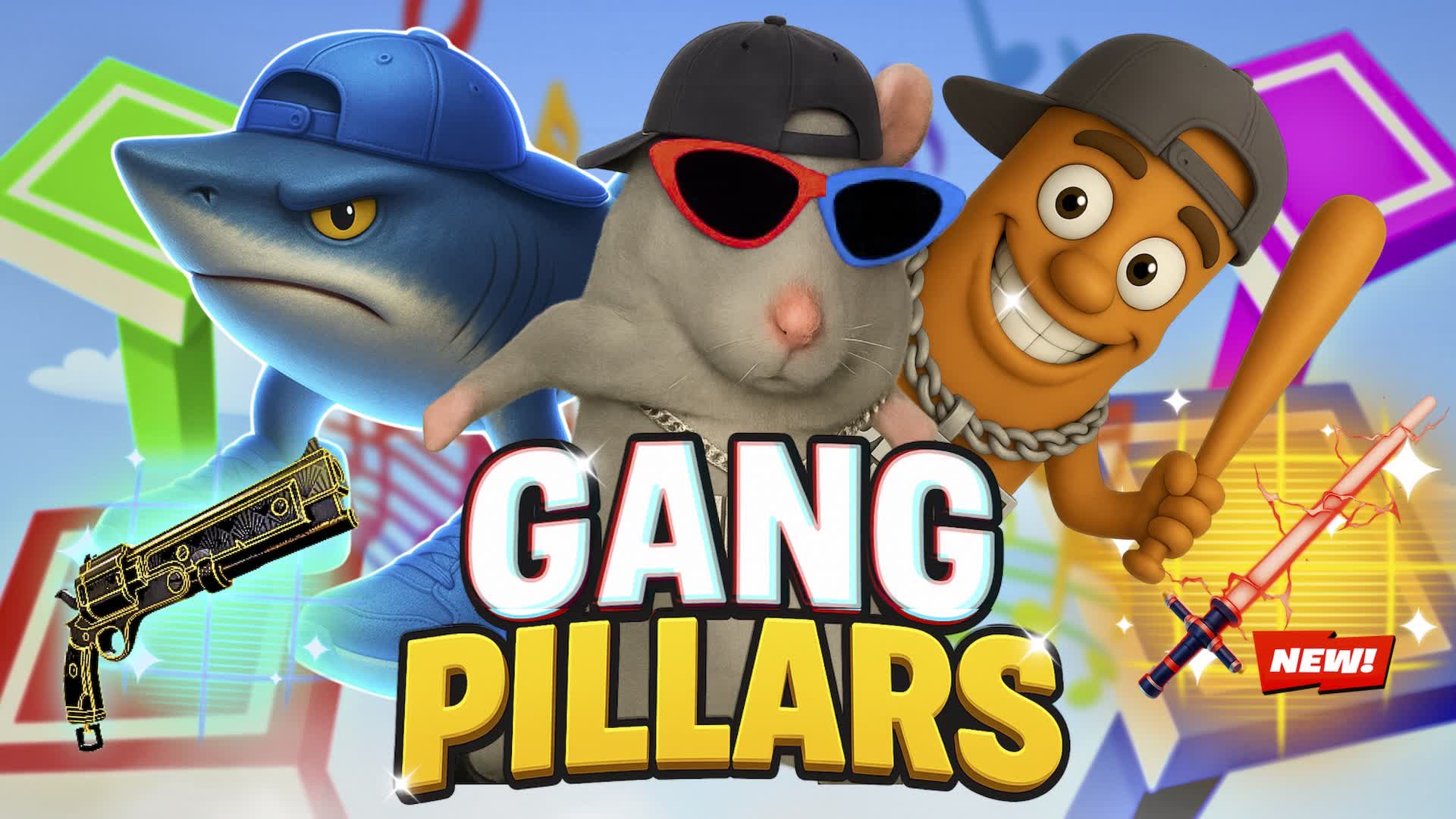 GANG PILLARS! 🐭🐊🦈 4694-8027-4777 by yuanfen - Fortnite Creative Map ...