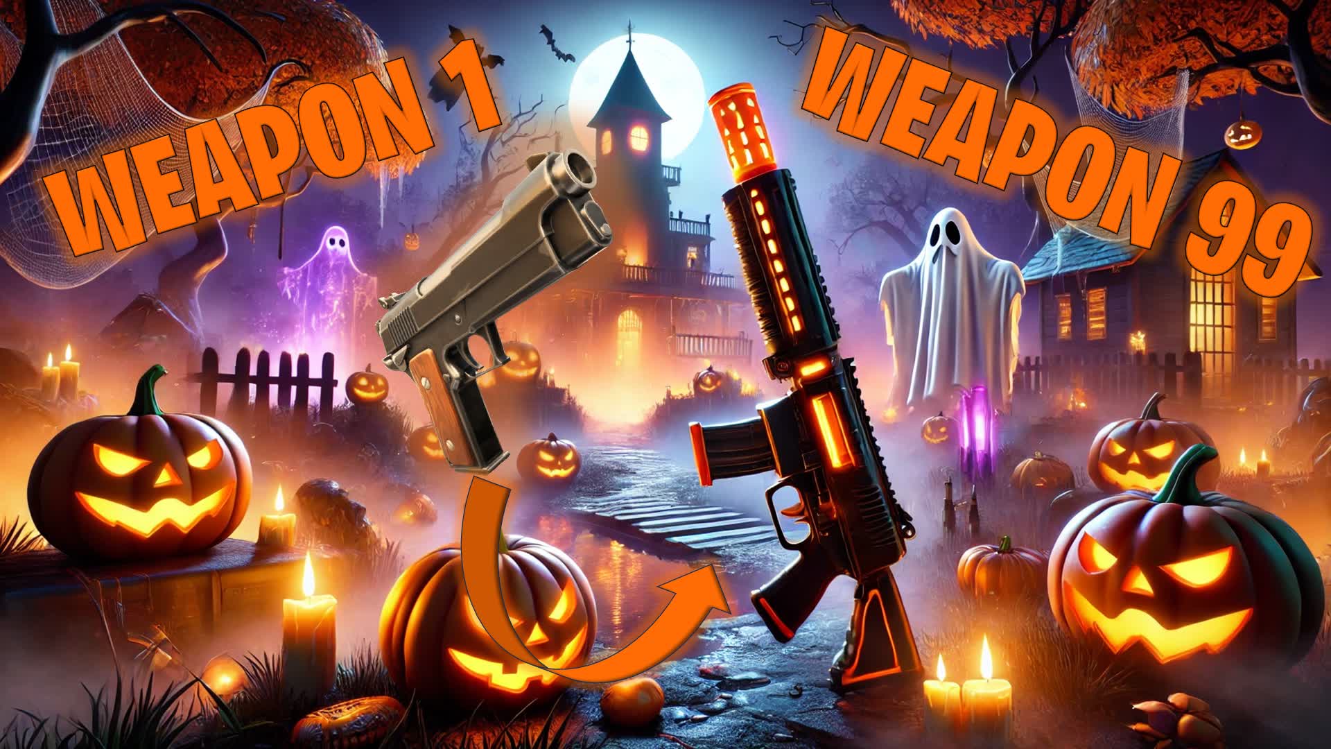 HALLOWEEN GUN GAME 🎃 ONE SHOT 1533-2243-6955 by tomnetwork - フォートナイト