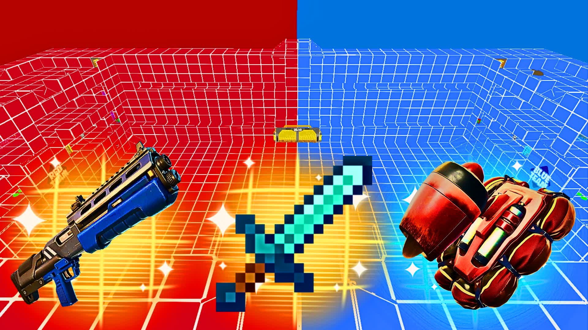 BEST RED VS BLUE🔴🔵 3815-5444-7823 by danoo - Fortnite