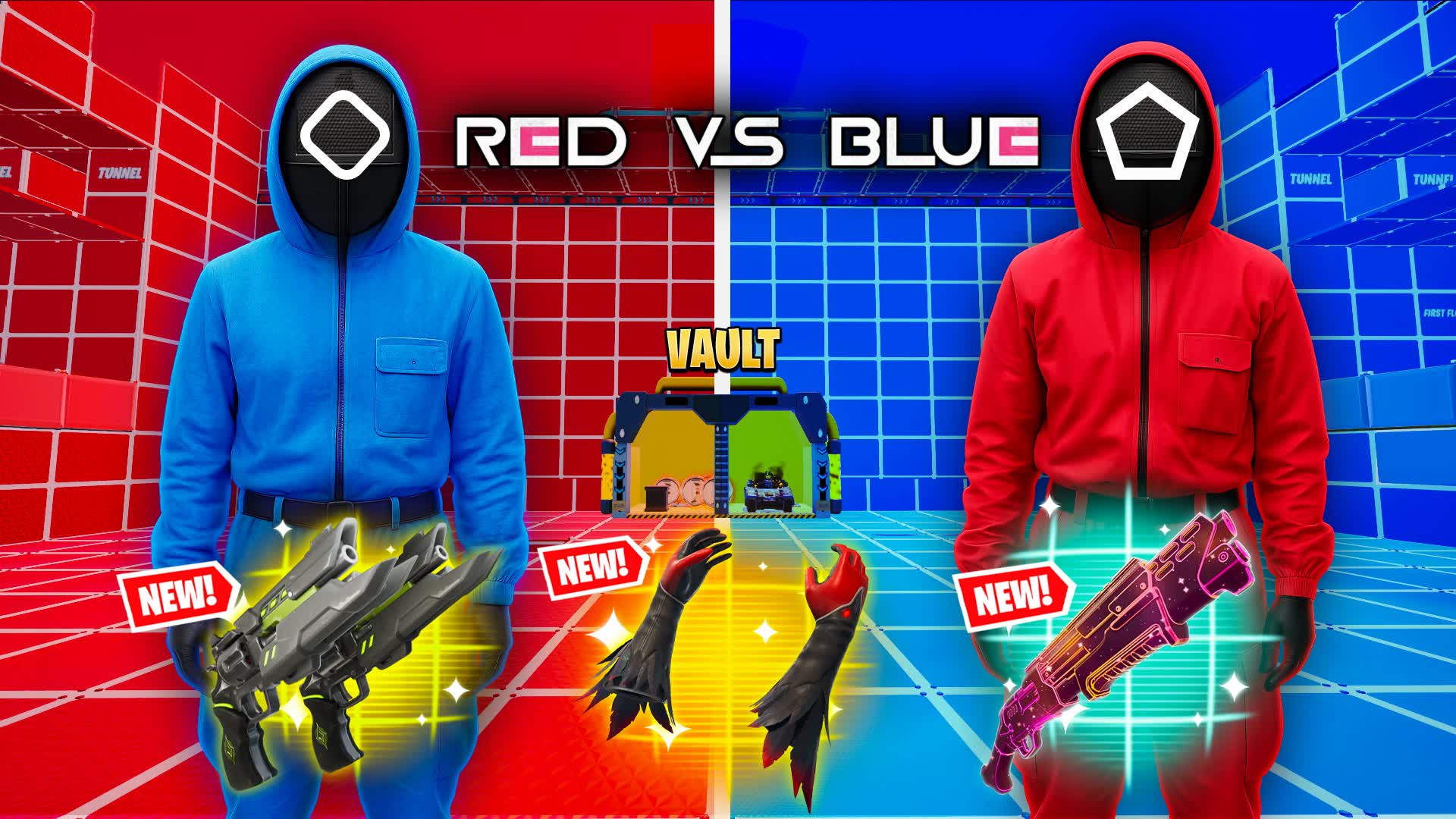 SQUID AGENT🌟 RED VS BLUE 🔴🔵 6394-1962-3585 by akhtini - Fortnite ...