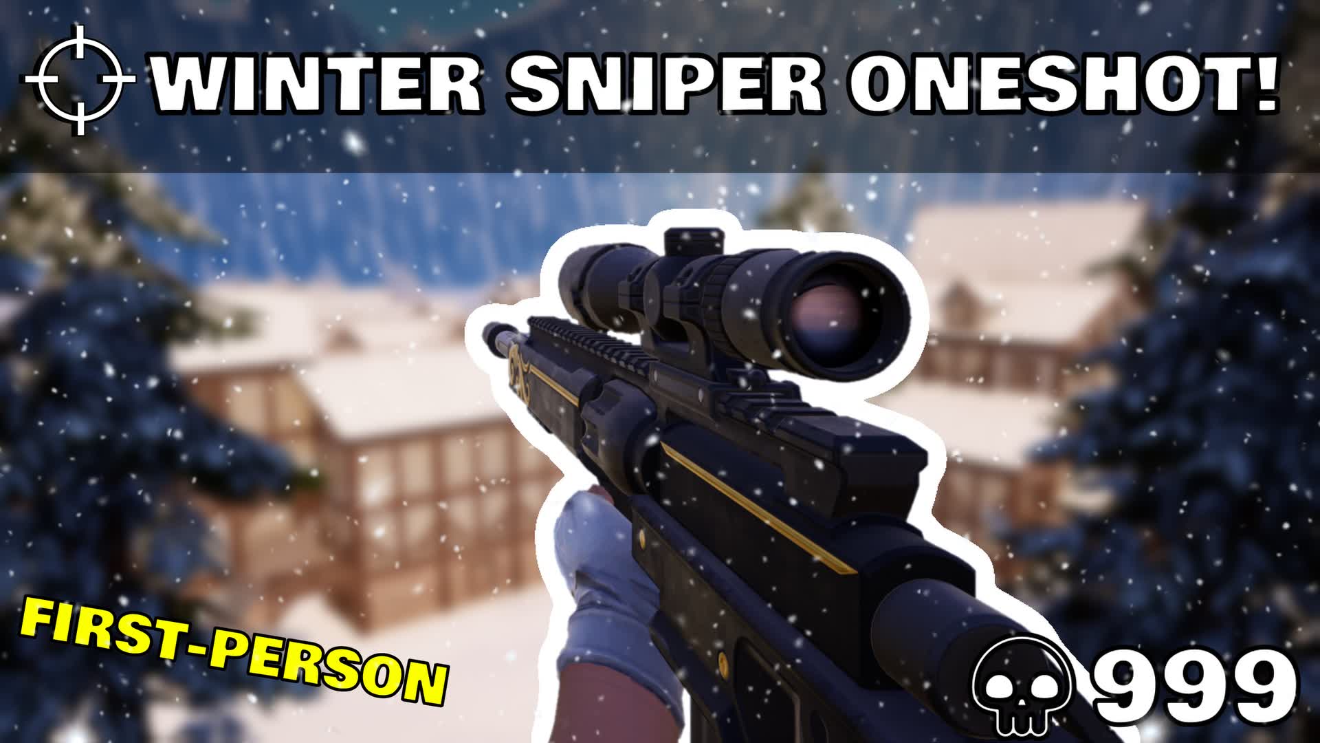 🎯FIRST PERSON ️Winter Sniper One Shot 3432-7436-1064 من ابتكار sir-g ...