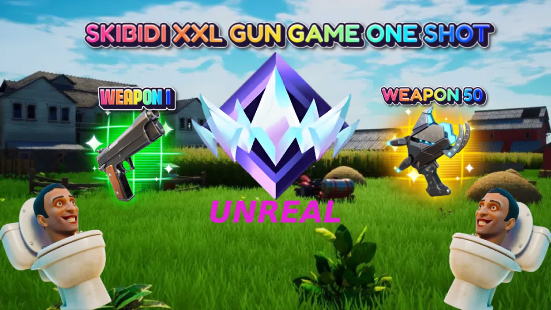 Skibidi XXL Gun Game 🎯 One Shot 1020-4007-0855 by softy7 - Fortnite ...