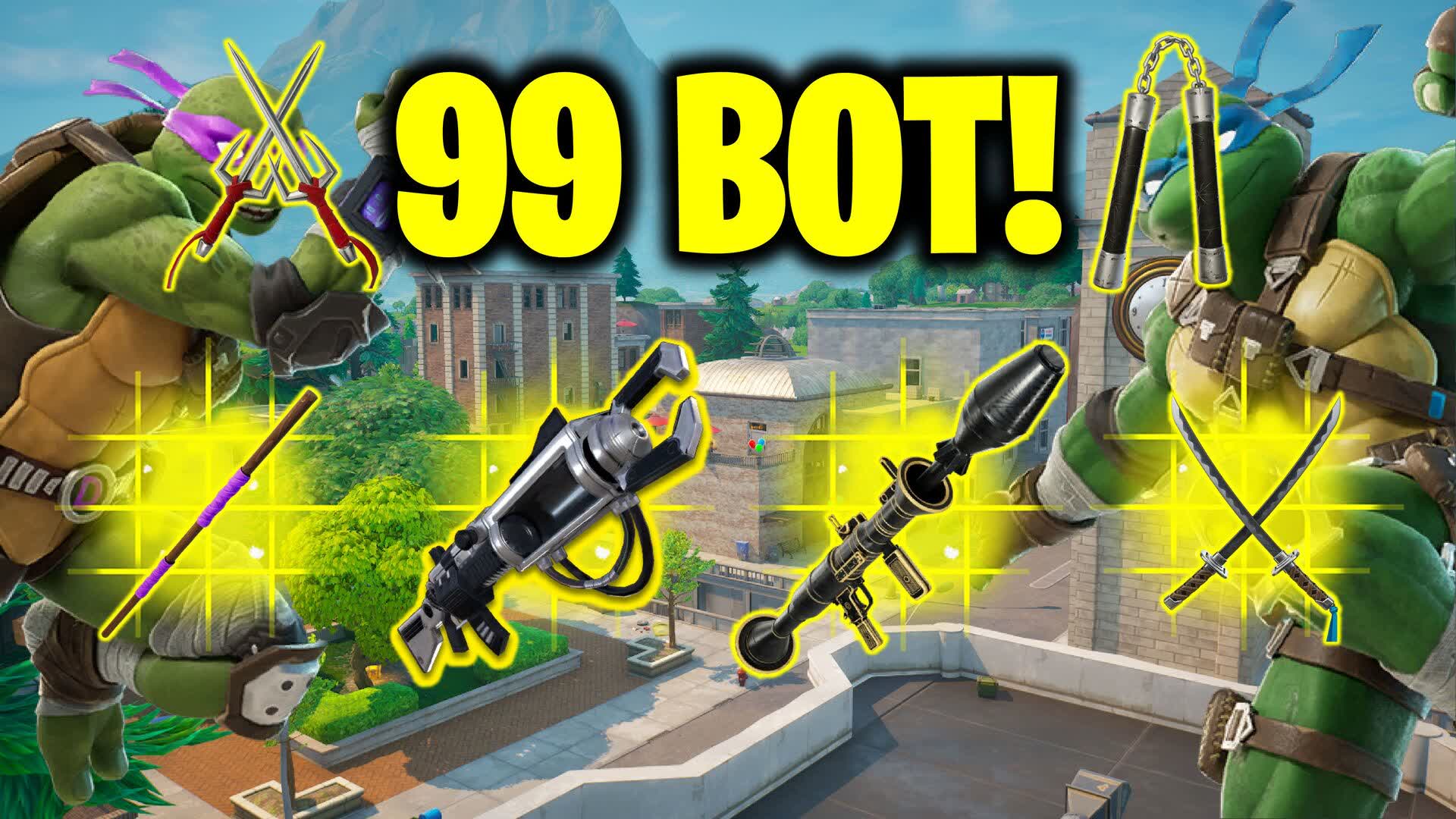 🎯 TMNT 99 BOT ROYAL 🏆 (9210-2695-5280) by aura-sv - Fortnite Creative Map - FCHQ.io