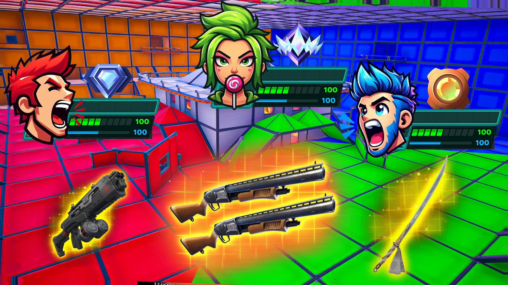 4 WAY FIGHT(ZERO BUILD)💃🕺 8991-2297-2550 by outcastashu - Fortnite ...