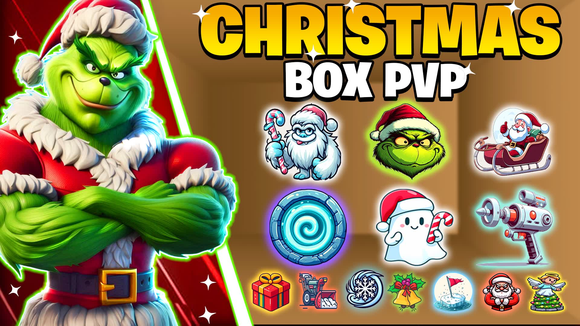 CHRISTMAS BOX PVP🎅🎄📦🥊 6125-2386-1471 by liyability - Fortnite Creative Map Code - Fortnite.GG