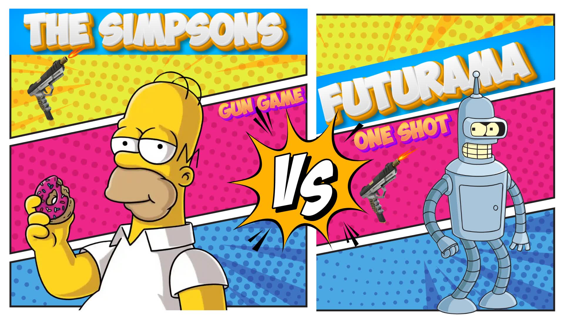 SIMPSONS VS FUTURAMA GUN GAME ONE SHOT 4804-6090-1061 by am15 ...