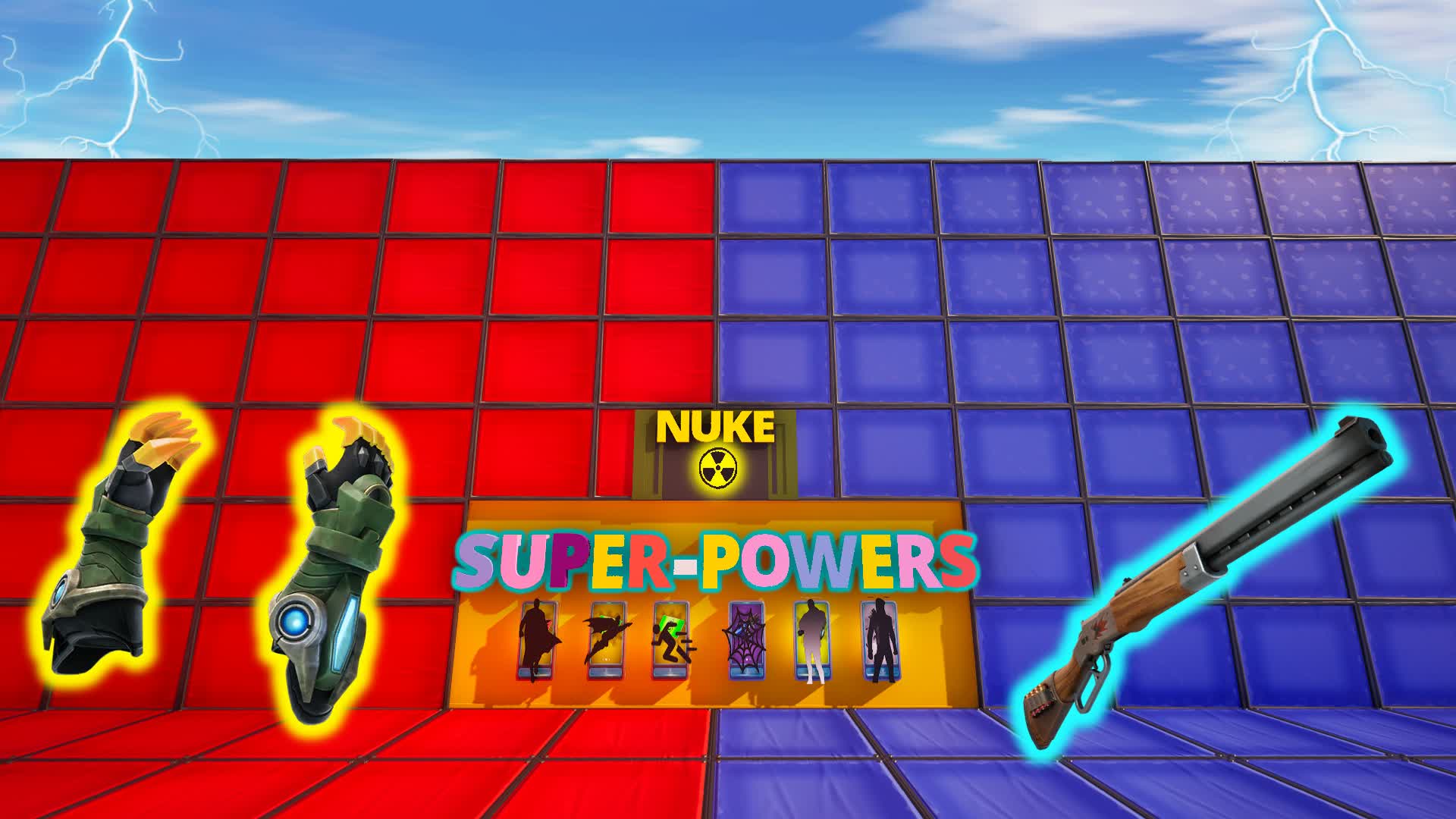 🆕SUPERHERO 💥RED VS BLUE 🔴🔵 3917-2155-5726 by motionmaps - Fortnite ...