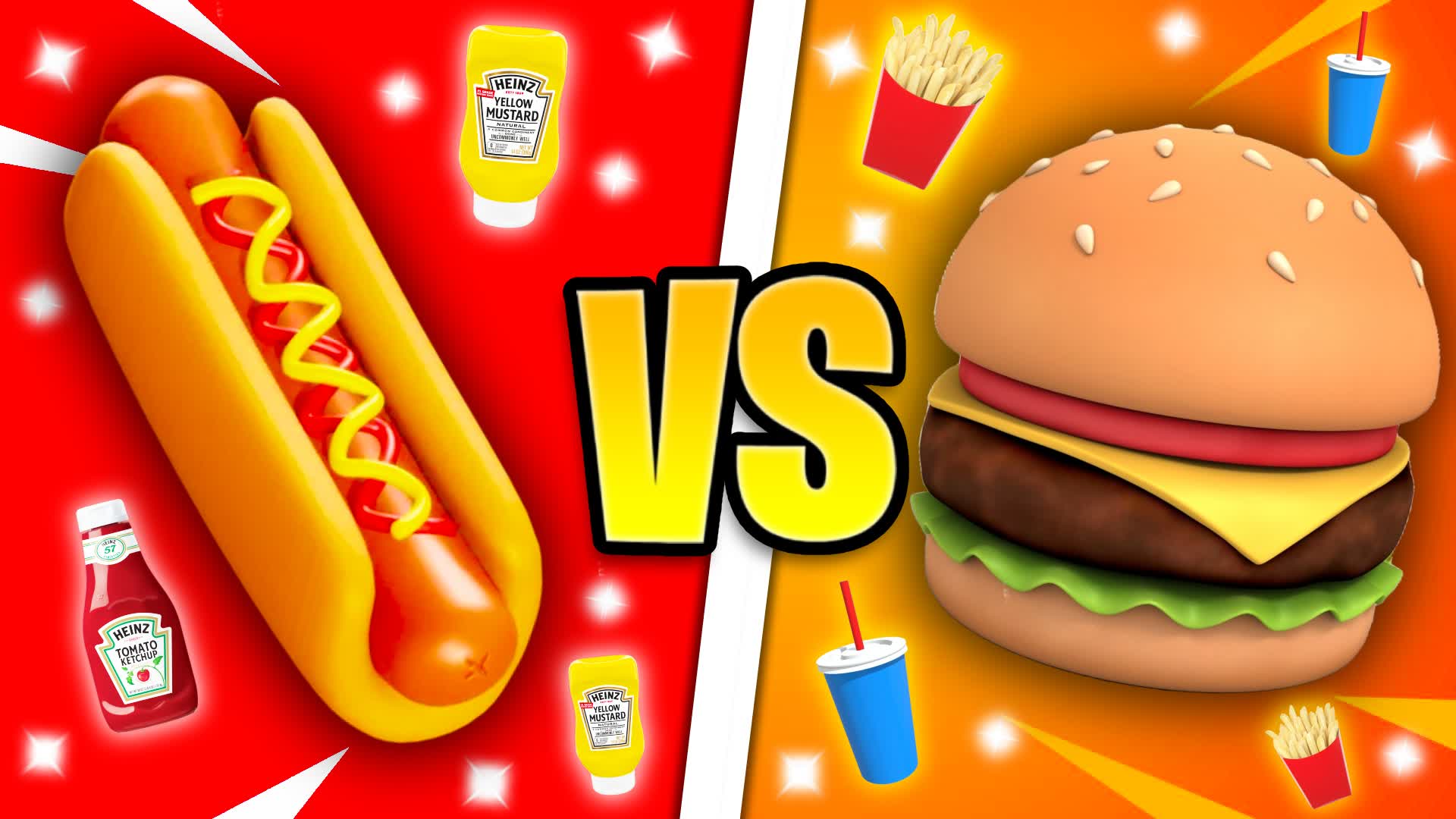 🆕 HOTDOG VS BURGER 🌭🍔 5465-4988-1009 by rapiidzz - Fortnite Creative Map Code - Fortnite.GG