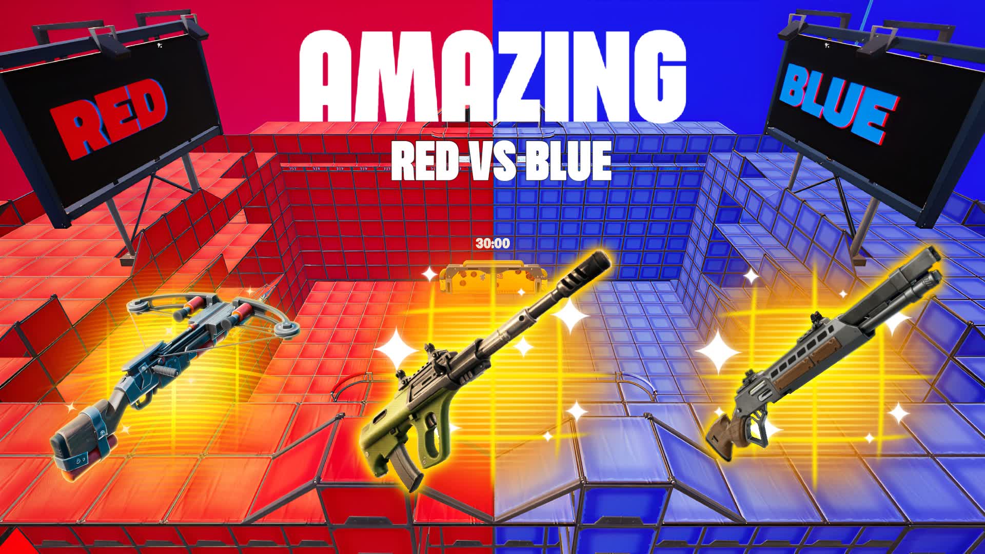 AMAZING RED VS BLUE 🔴🔵 6122-2323-3088 by noxuu03 - Fortnite Creative Map Code - Fortnite.GG