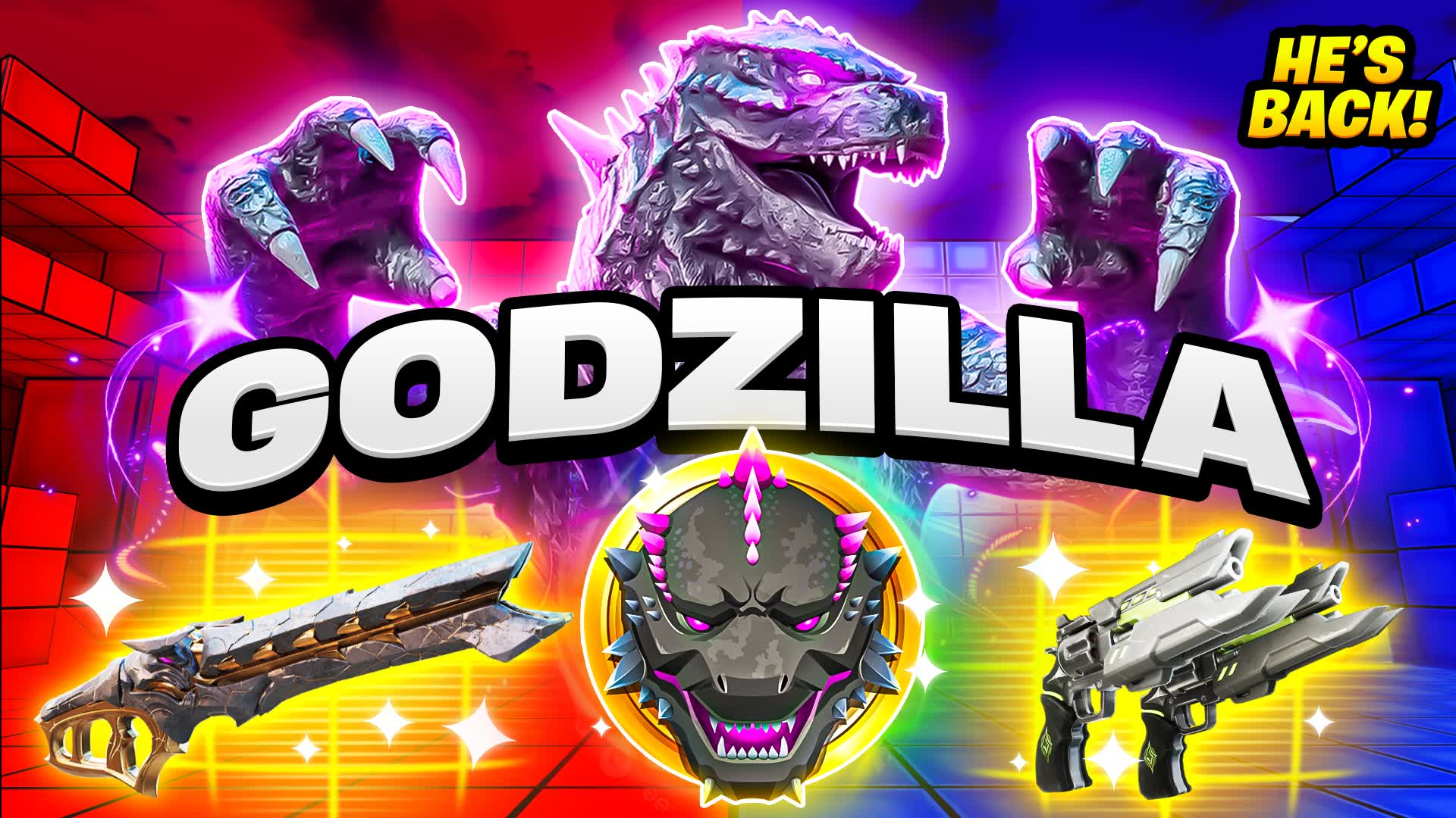 GODZILLA RED VS BLUE🔴🔵 CARS EVENT FFA 8002-7461-2835 by zyero - Fortnite Creative Map Code ...