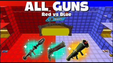 ALL GUNS RED VS BLUE 🔴🔵 5010-6896-8030 by arvzx - Fortnite Creative Map ...