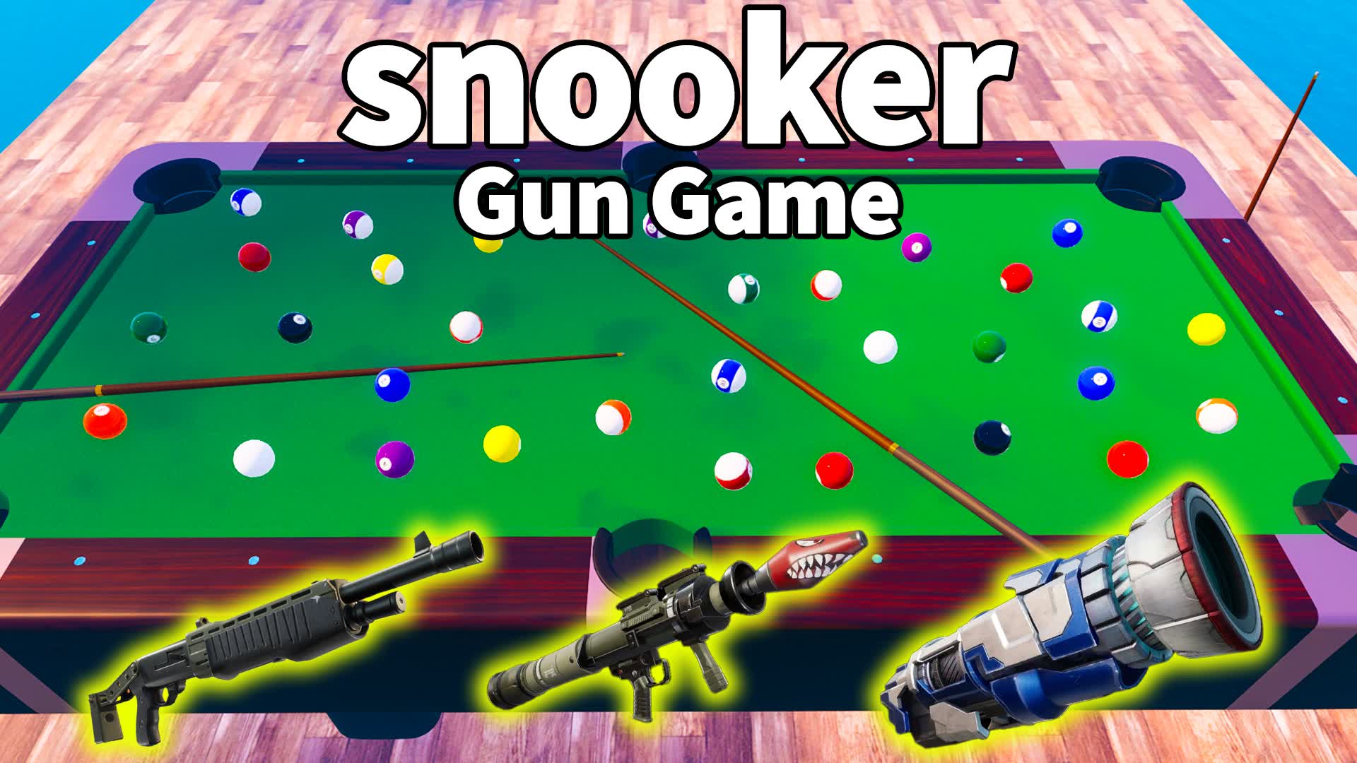 💥Snooker Gun Game💥 One Shot 🎯 6808-3025-6334 by zigi - Fortnite Creative Map Code - Fortnite.GG