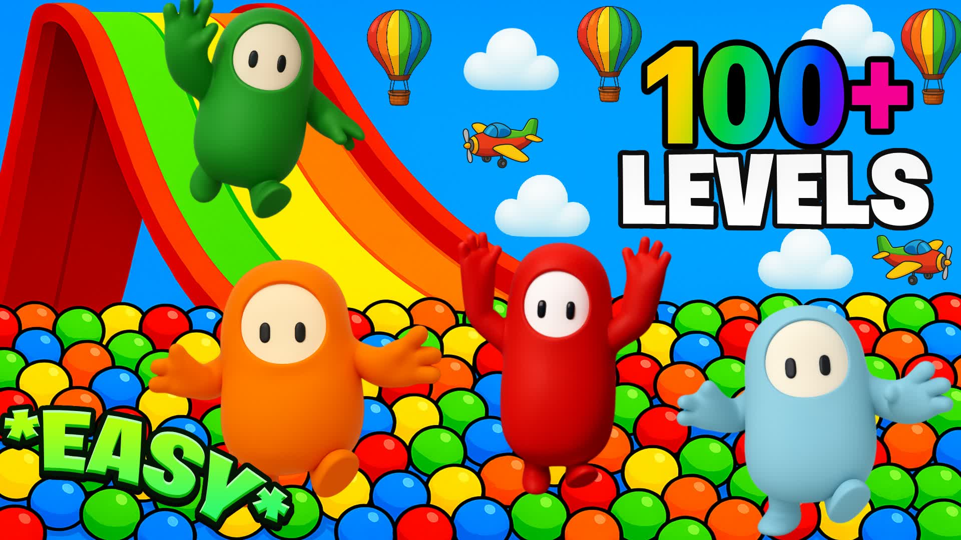 🌈EASY RAINBOW FALL GUYS OBBY PARKOUR🌈 1982-0056-4346 by papuz ...