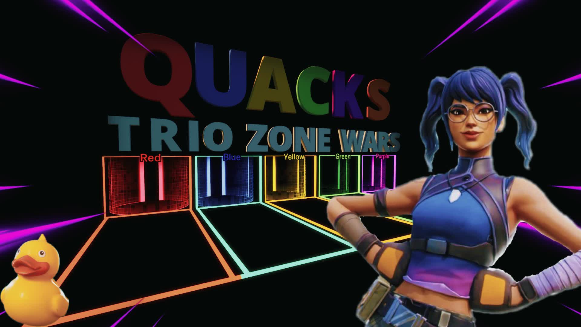 💛Quack's Custom Zone Wars Trios💛 2867-3962-5448 by quackdevz - Fortnite.GG