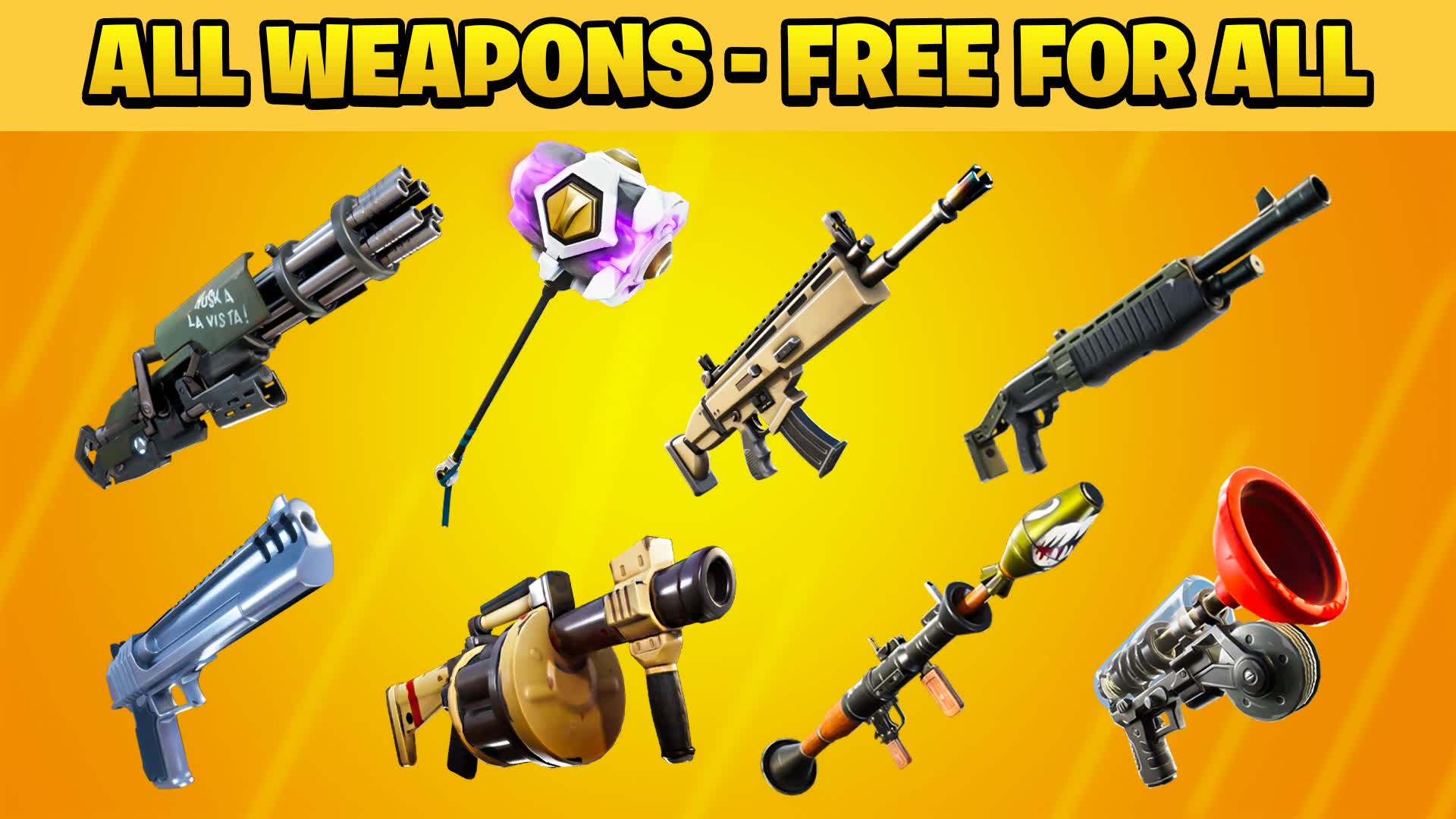 NEW WEAPONS - FREE FOR ALL 4519-0356-8433 by diksmi - Fortnite Creative ...