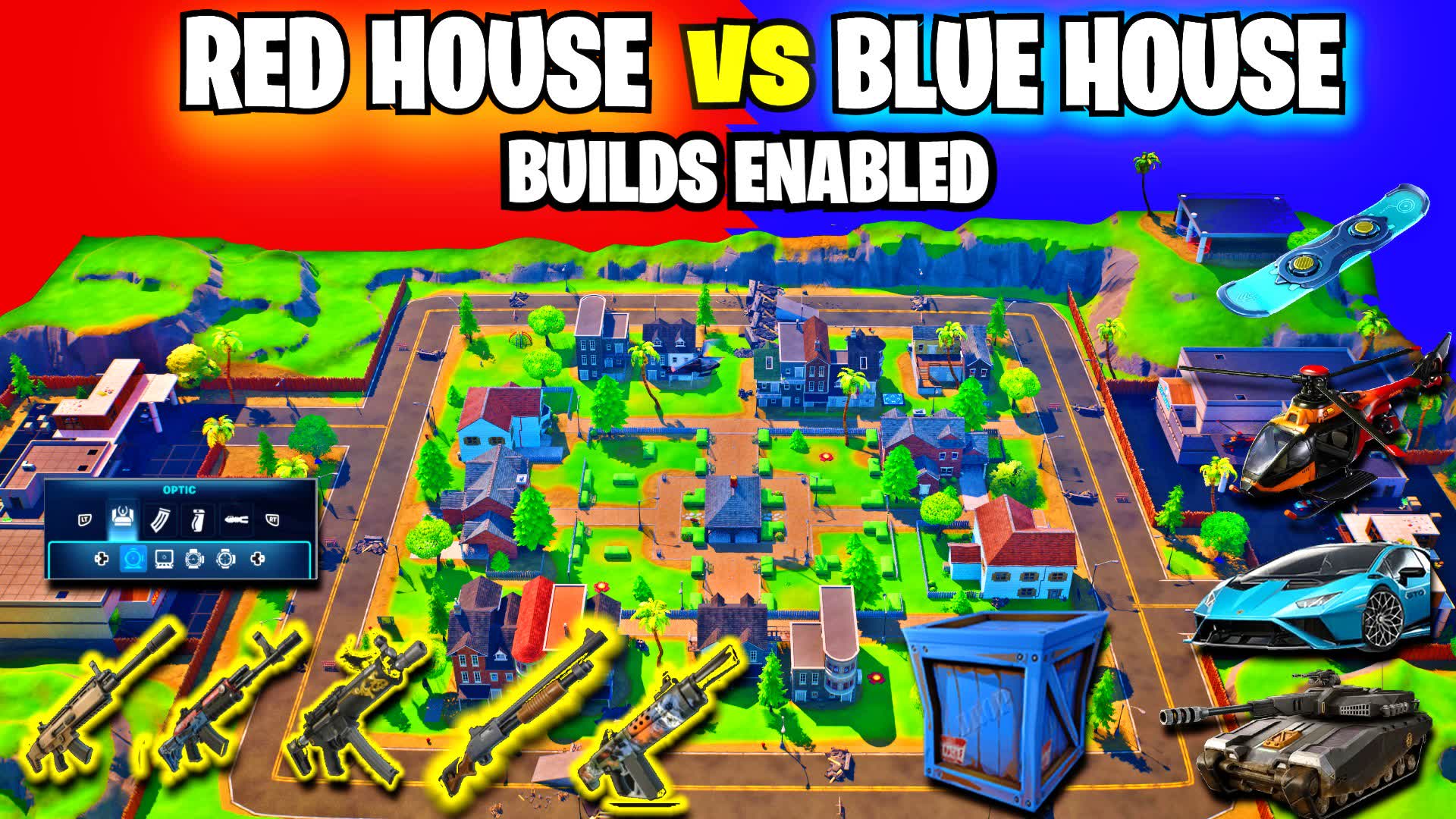 Juega 🚩 Red VS Blue House Builds - 8880-0365-5958 | Fortnite Zone
