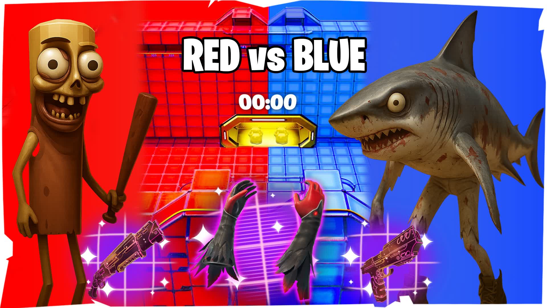 ZOMBIE RED VS BLUE 🔴🔵 5283-8211-9830 by m1d.fn - Fortnite Creative Map ...