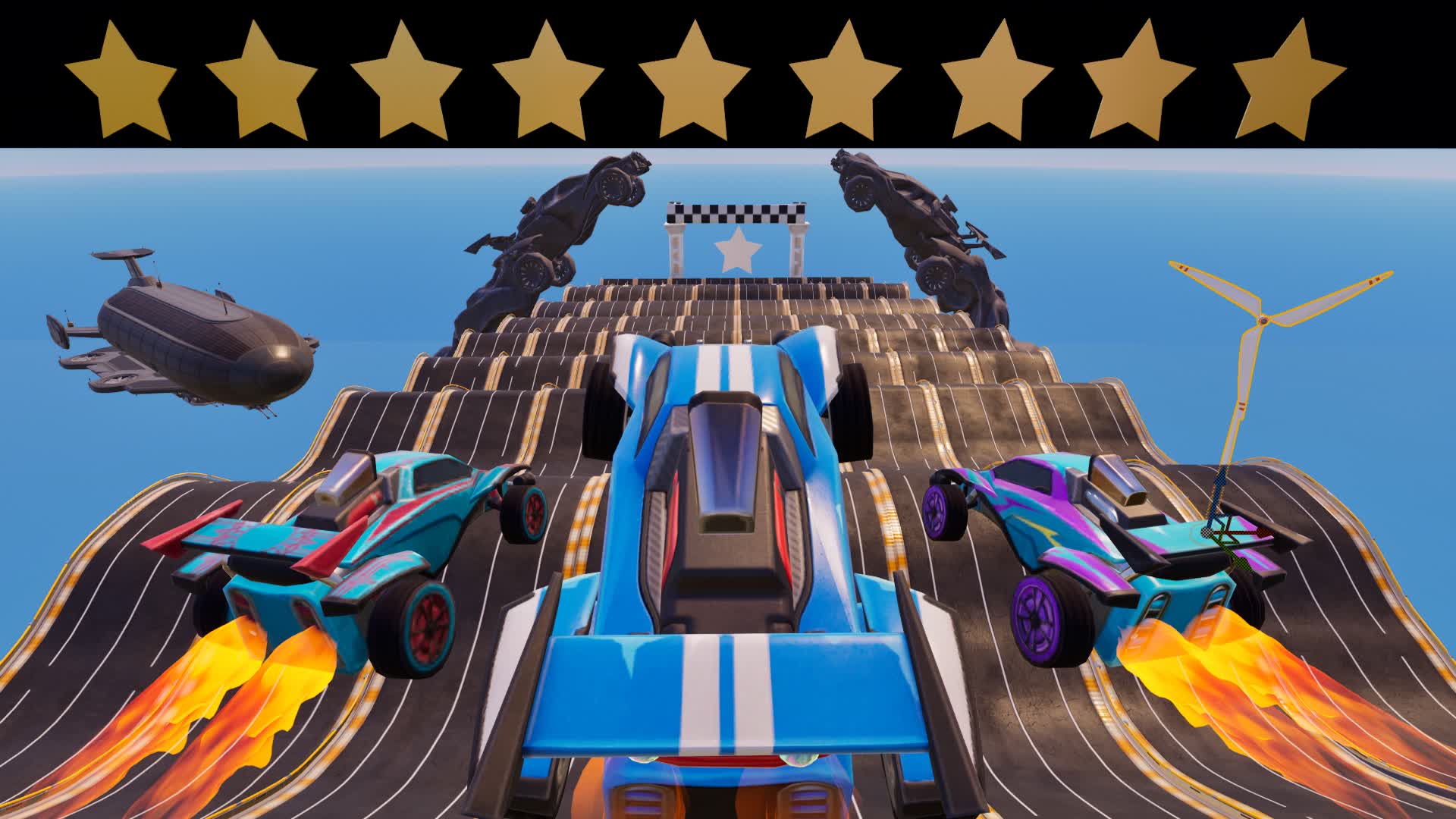 1 LAP MEGA RAMP + CAR PARKOUR 1453-5767-5061 by poupy - Fortnite ...