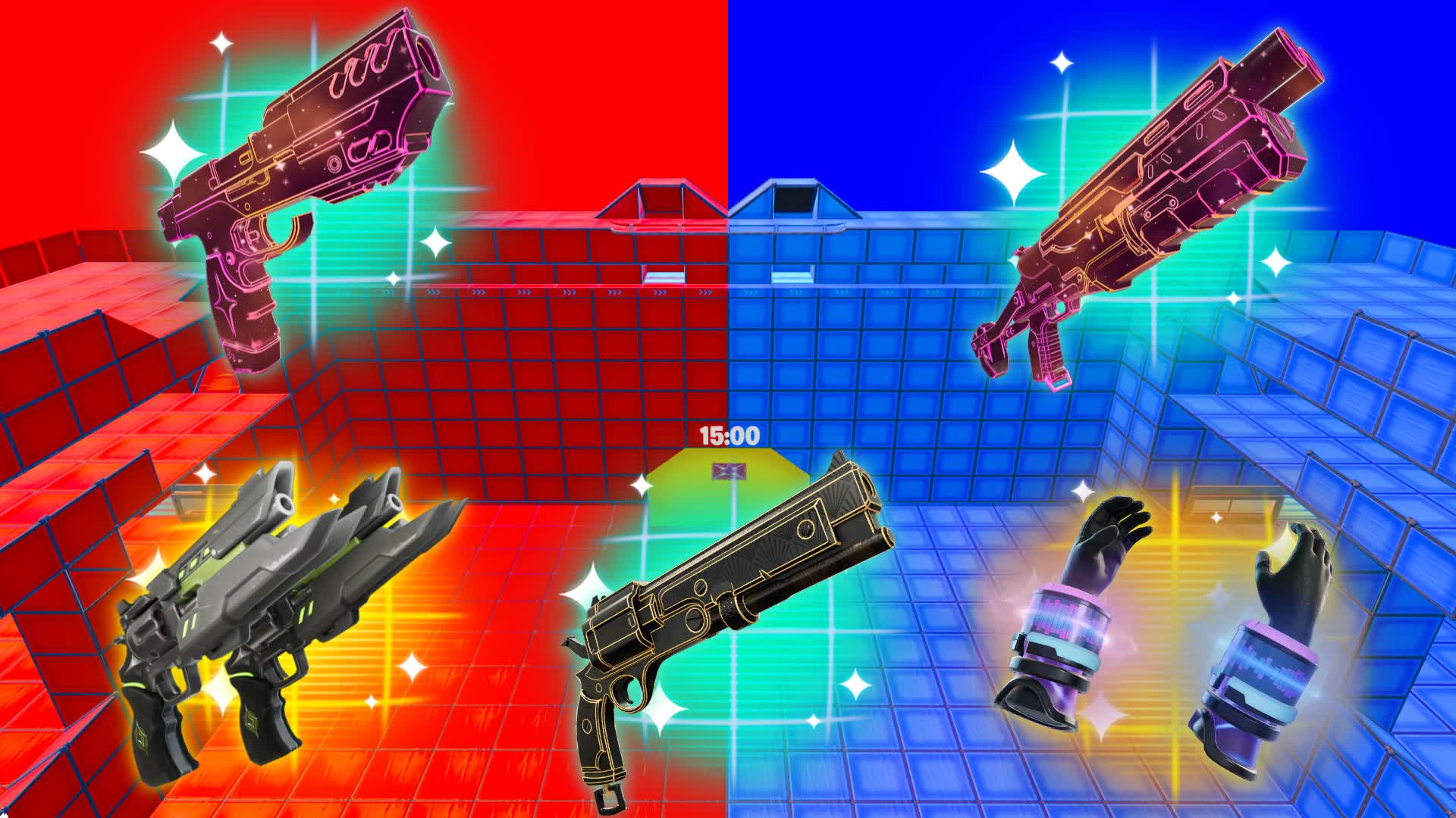 INSANE RED VS BLUE 🔴🔵 SUPERPOWERS 🦸 0017-2841-9938 by gbrx - Fortnite ...