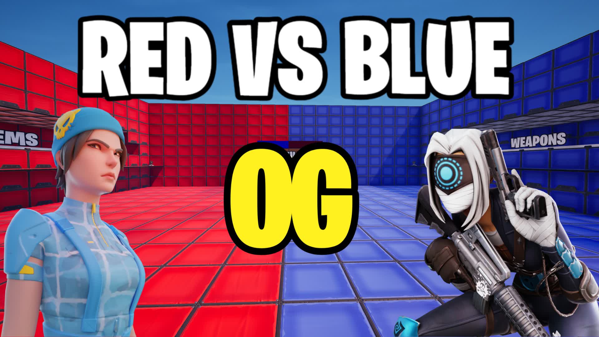 🔴 OG RED VS BLUE 🔵 8201-4078-6787 by terracreator - Fortnite Creative ...