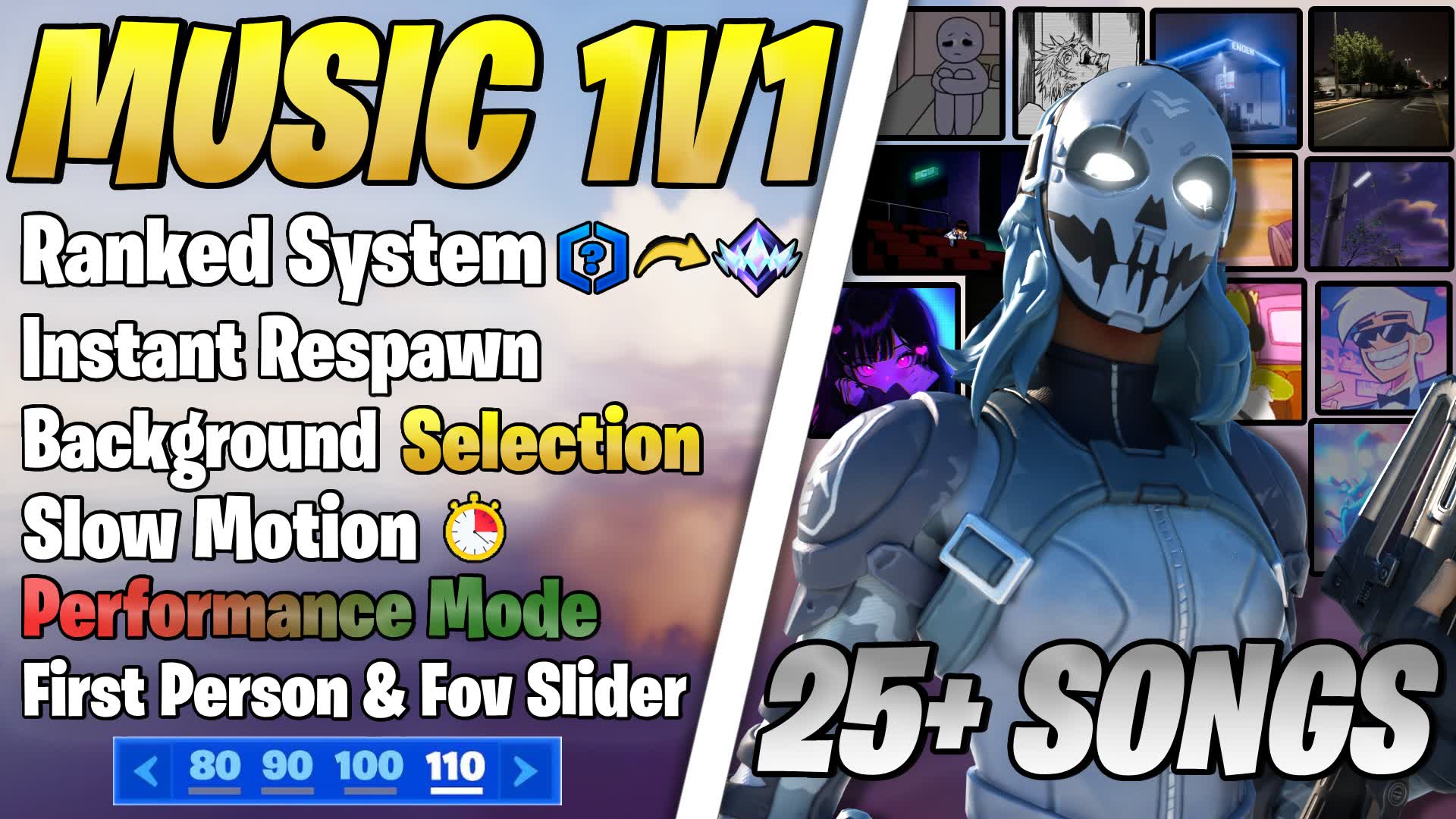 1v1 MUSIC RANKED🎵 [25+ SONGS] 9225-3747-3945 by fordcurdy - Fortnite ...