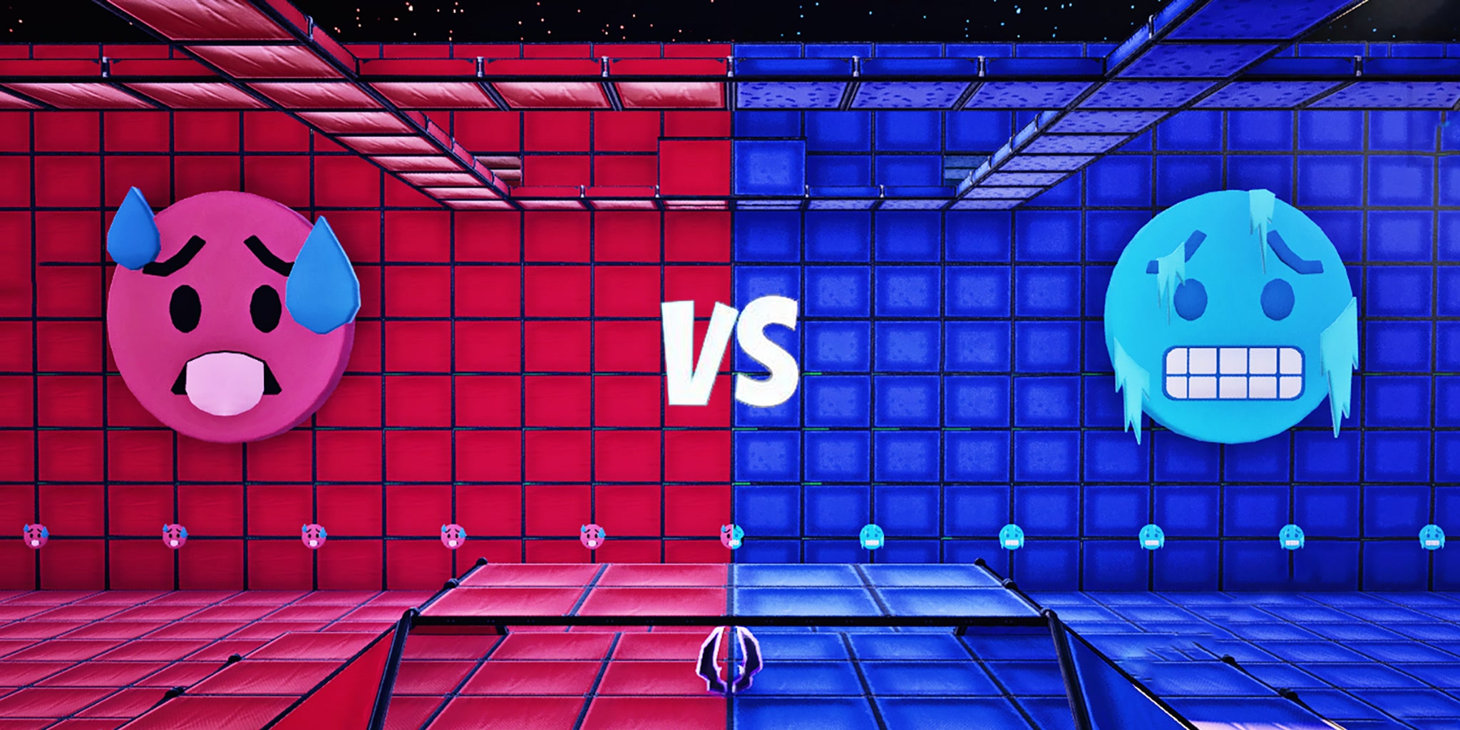 Extreme Emoji 🥵Red vs Blue🥶 - 2414-3855-8041 | Fortnite Zone