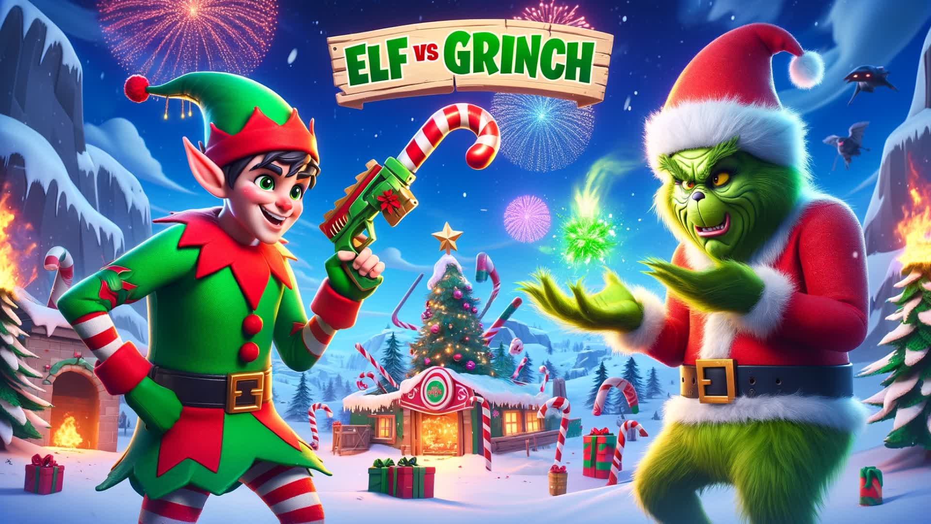 👨 ELF VS GRINCH 🐸 7907-4105-0736 by erhomaps - Fortnite Creative Map ...