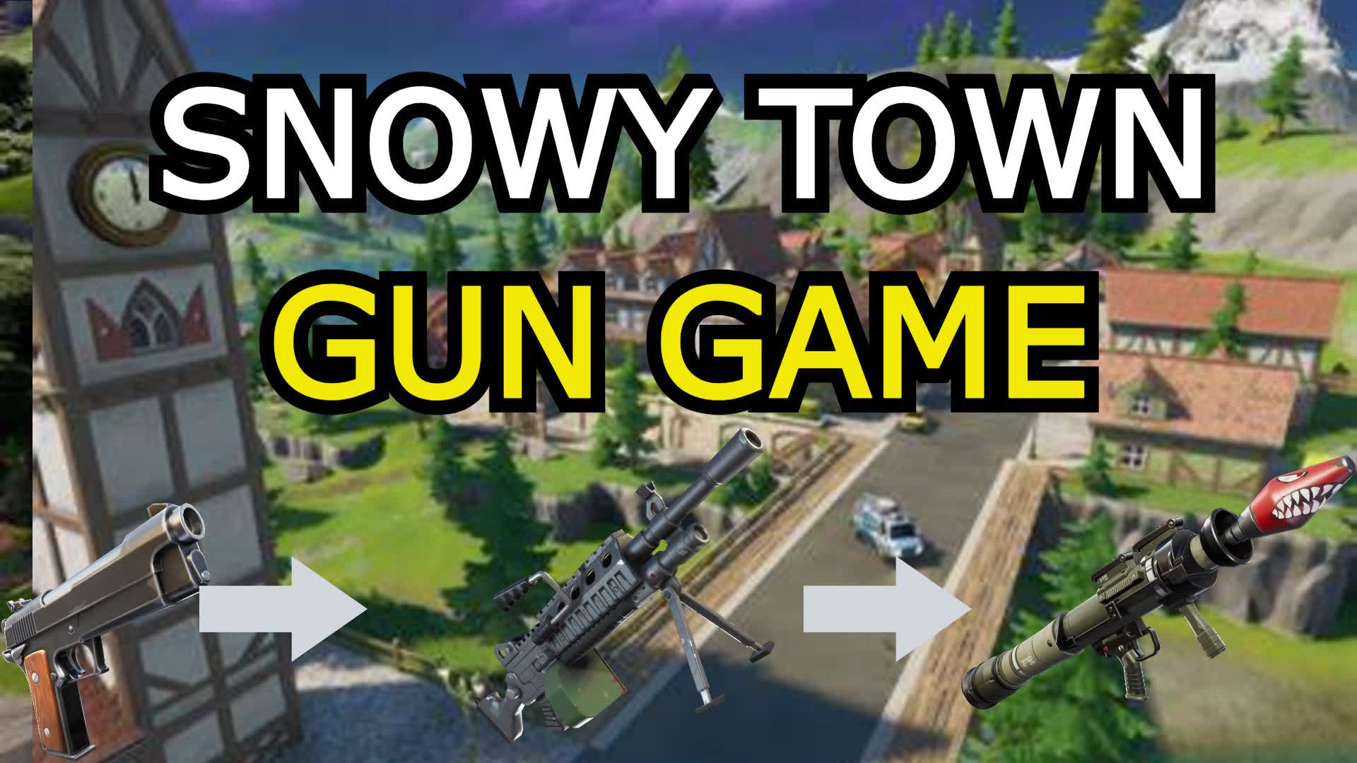 SNOWY TOWN GUN GAKE 8319-8778-5217 by wystream - Fortnite Creative Map ...