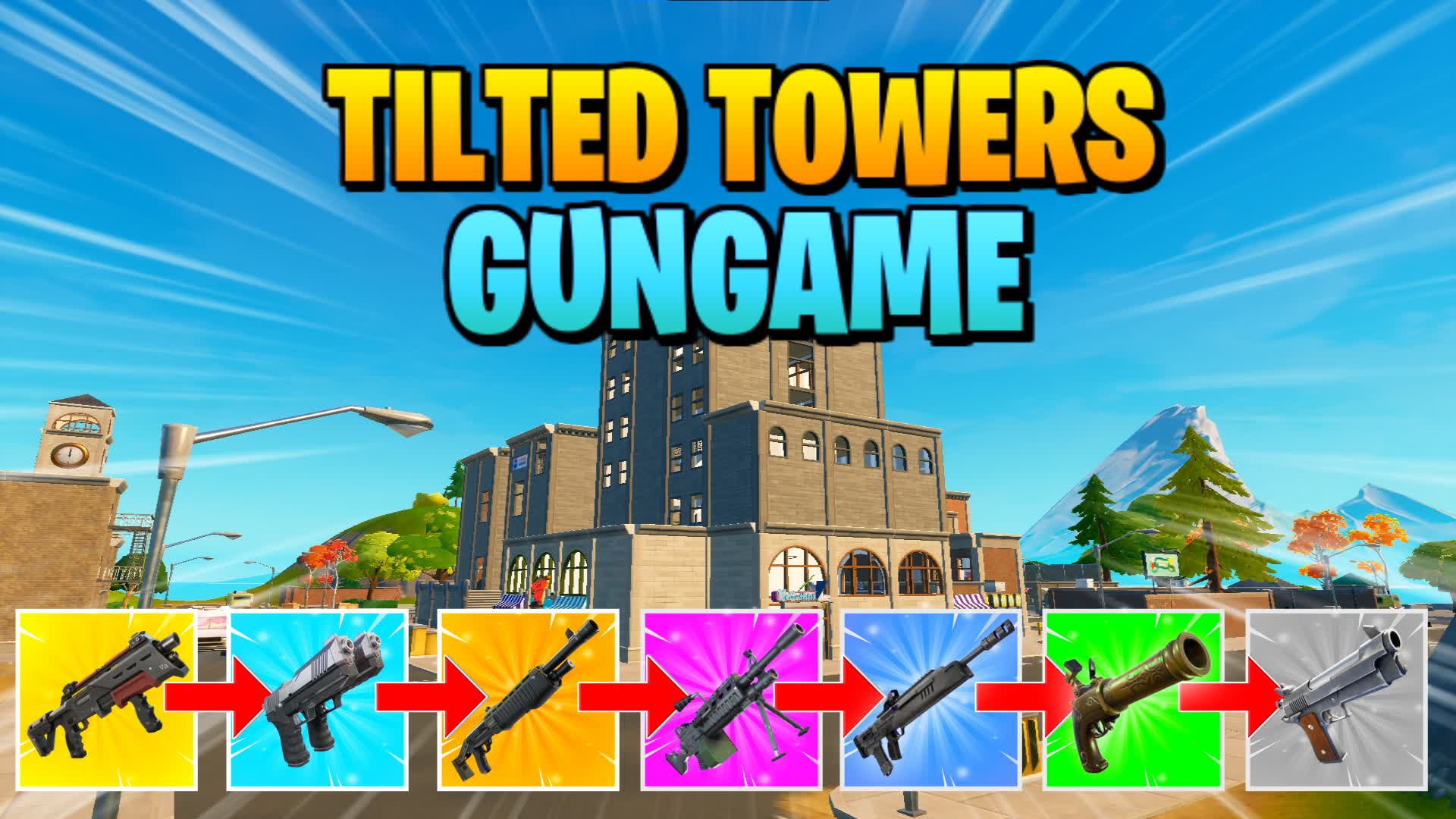🏢 TILTED TOWERS GUNGAME🏢 [ZERO BUILD] 2801-2569-5907 by noel axxx4 ...